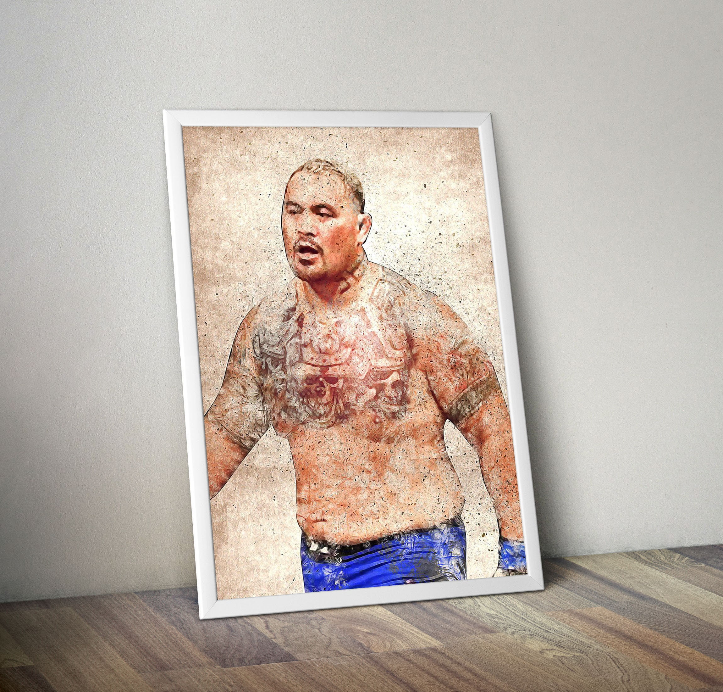 POSTER Mark Hunt Poster Boxing Poster MMA Poster Fight Fan Cave Man ...