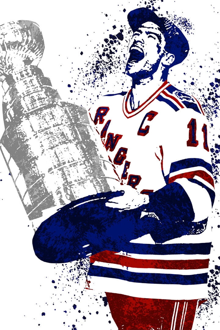 POSTER Mark Messier Rangers Stanley Cup Art Wall Indoor Room Poster ...