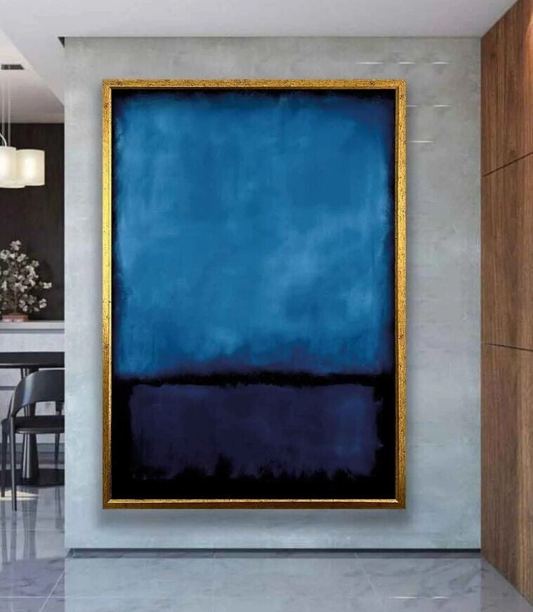 POSTER Mark Rothko Blue Painting, Mark Rothko Production, Blue Black ...