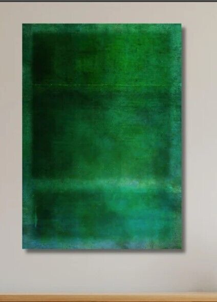 POSTER Mark Rothko Emerald Green Wall Art, Mark Rothko Style Wall Art ...