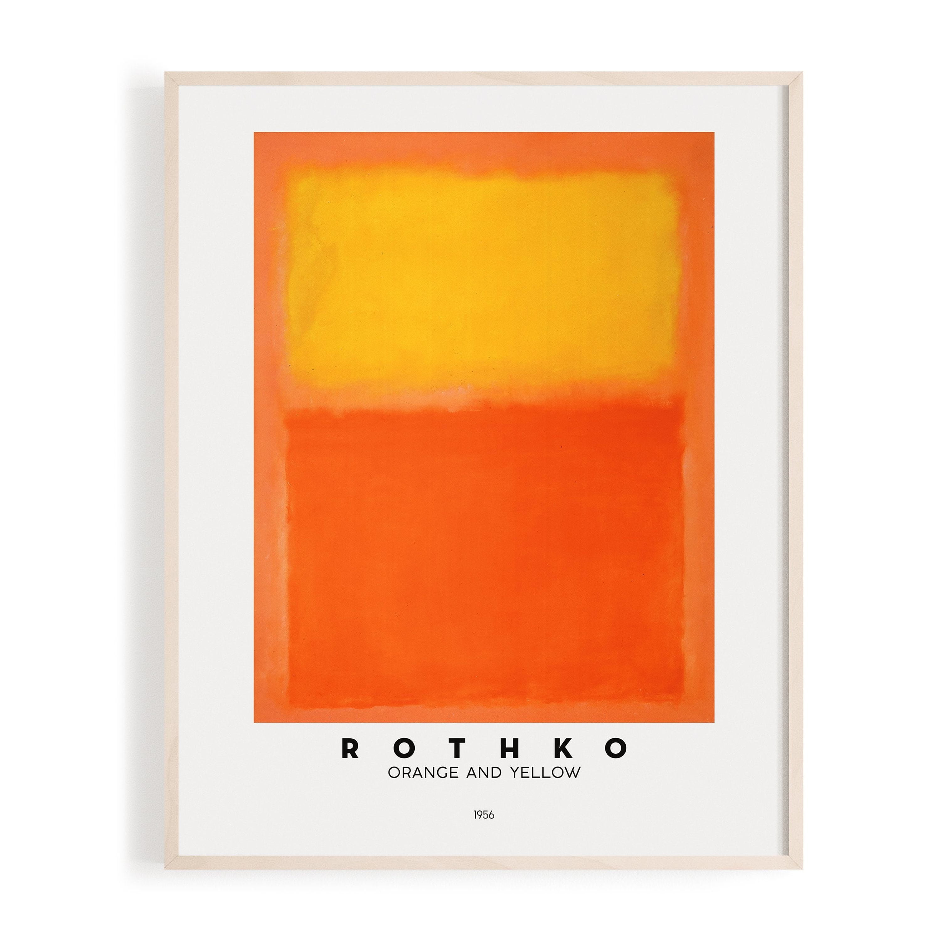 POSTER Mark Rothko, Orange and Yellow 1956 | Color Field Painting ...