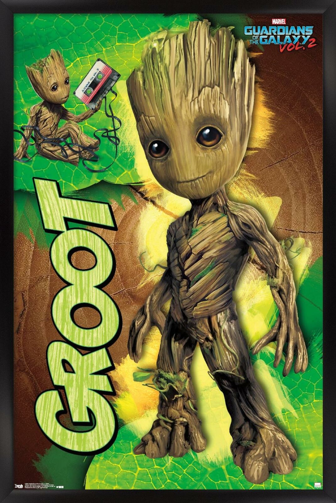 POSTER Marvel Cinematic Universe - Guardians of the Galaxy 2 - Groot Poster-12x18-UNFRAMED ...