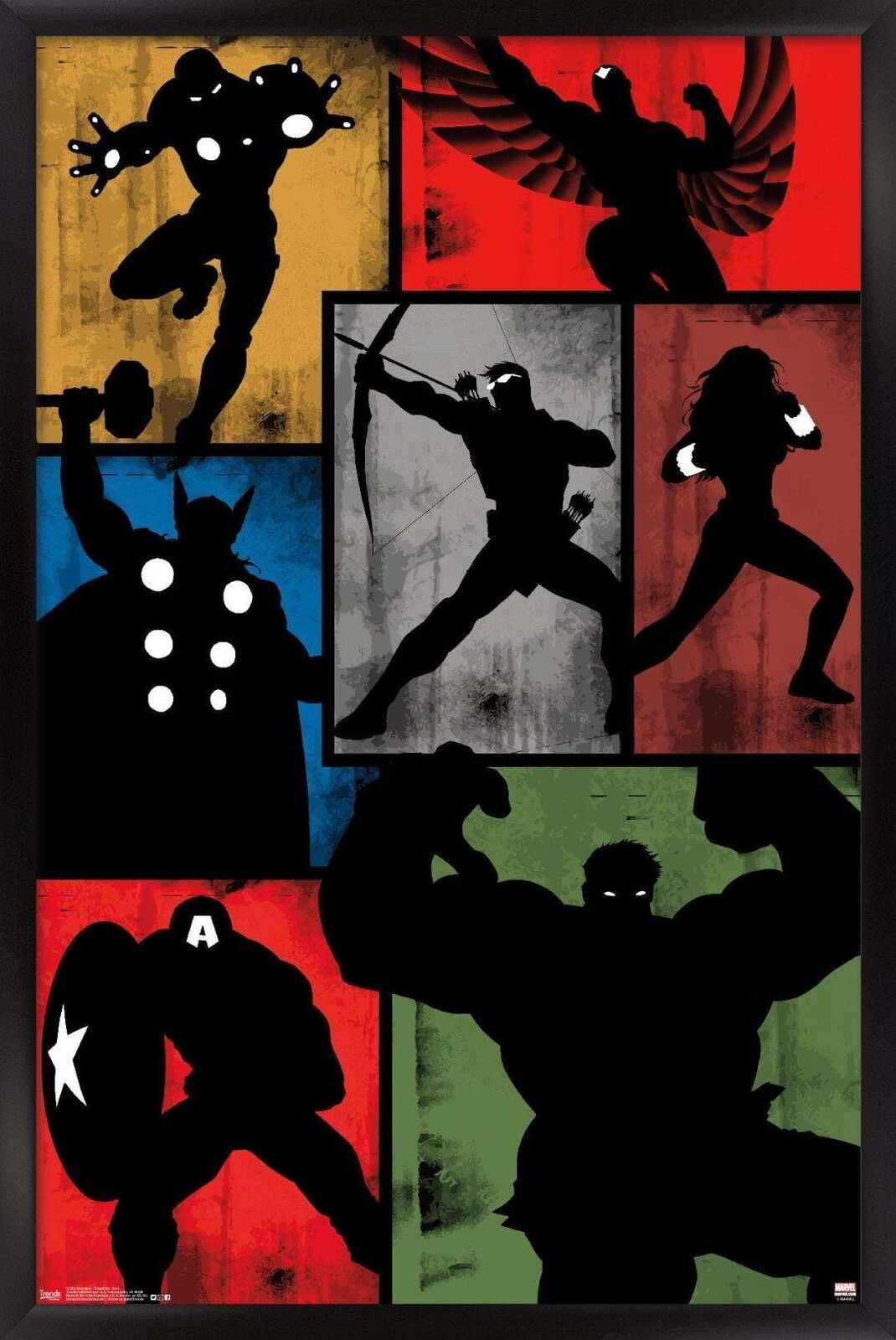 POSTER Marvel Comics - Avengers - Simplistic Grid Poster-12x18-UNFRAMED ...