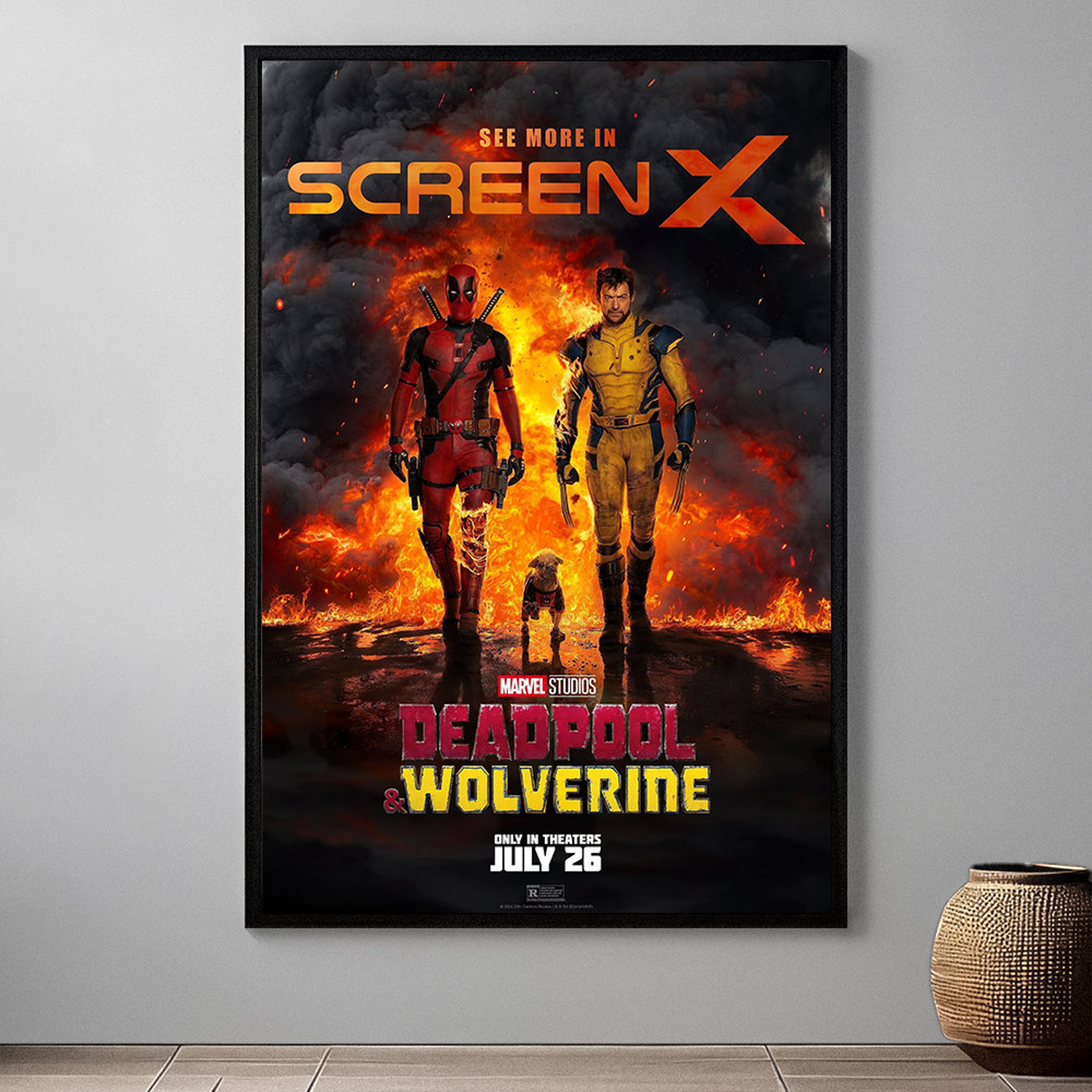 POSTER Marvel Deadpool And Wolverine Movie Poster Home Decor Print ...