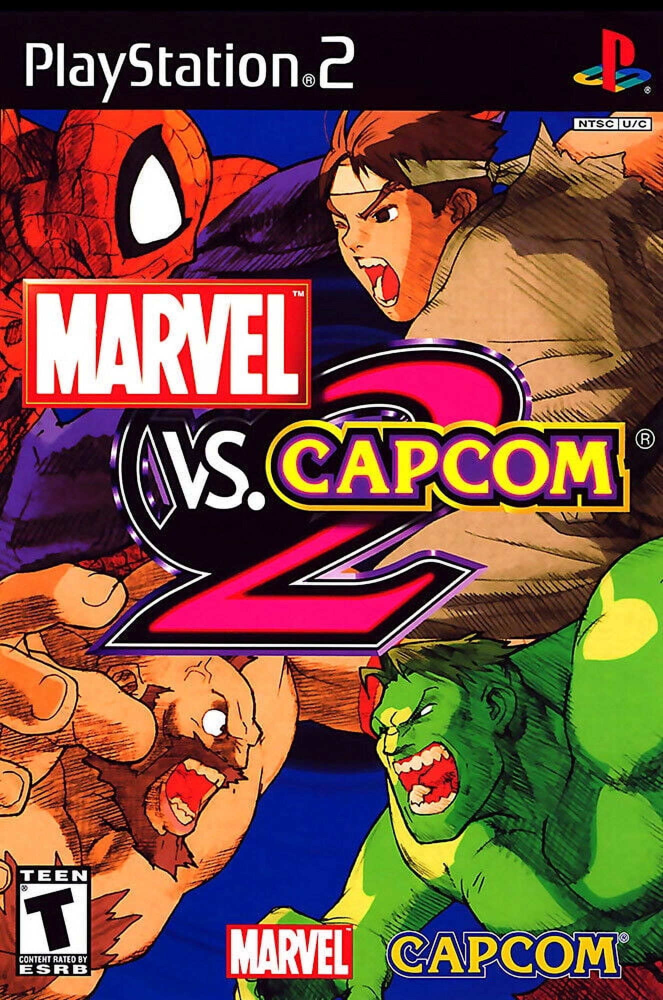 POSTER Marvel Vs Capcom 2 PS2 BOX ART Premium POSTER MADE IN USA-8x12 ...