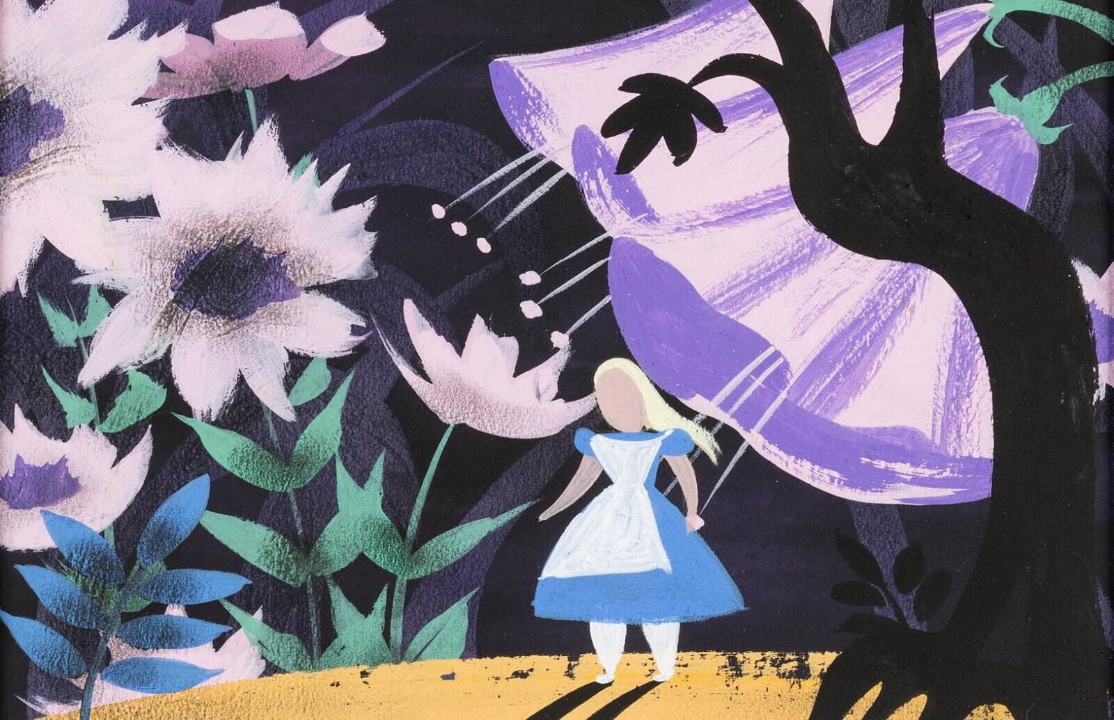 POSTER Mary Blair Disney Alice in Wonderland with the Wildflowers ...