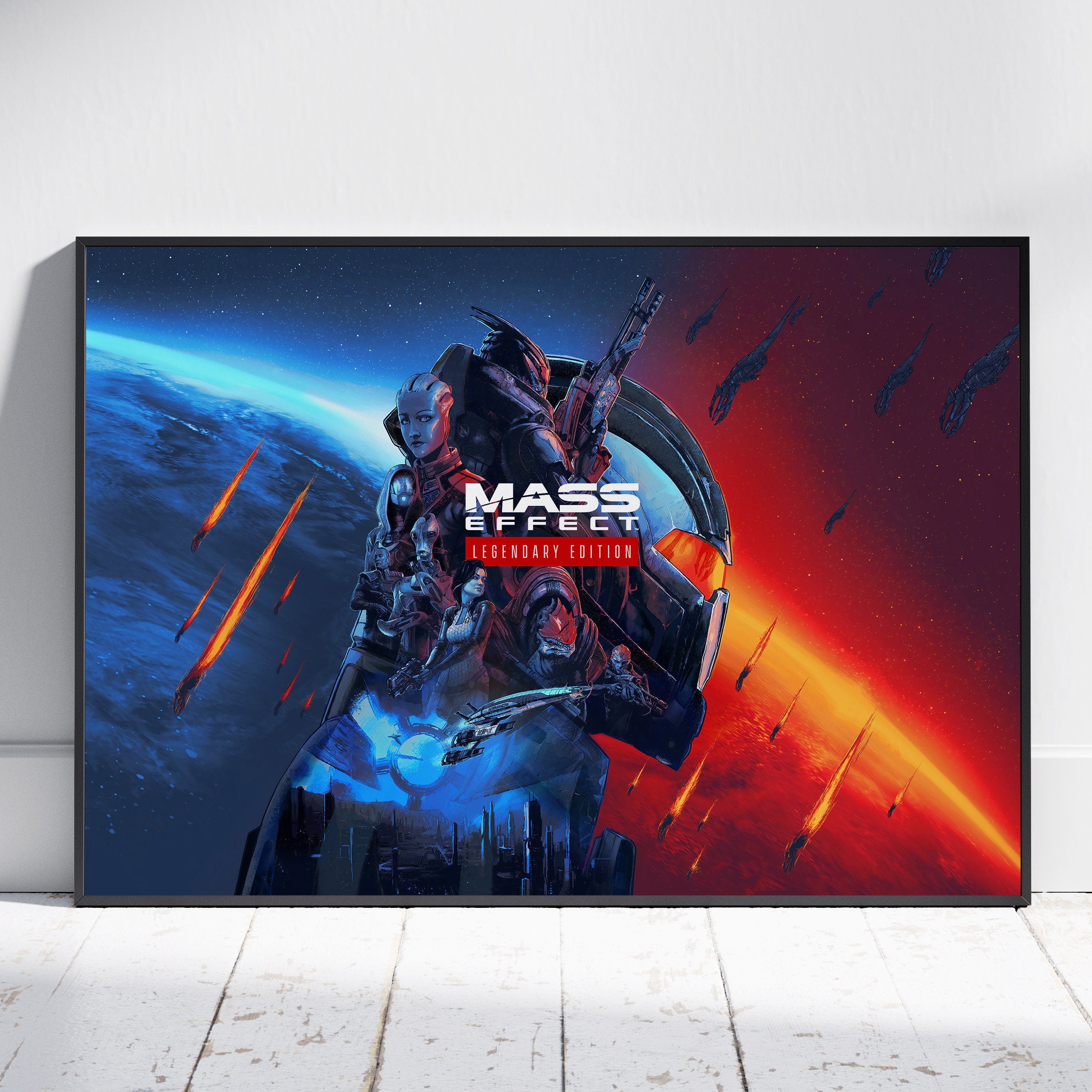 POSTER Mass Effect Poster, Commander Shepard Wall Art, Game Poster Gift ...