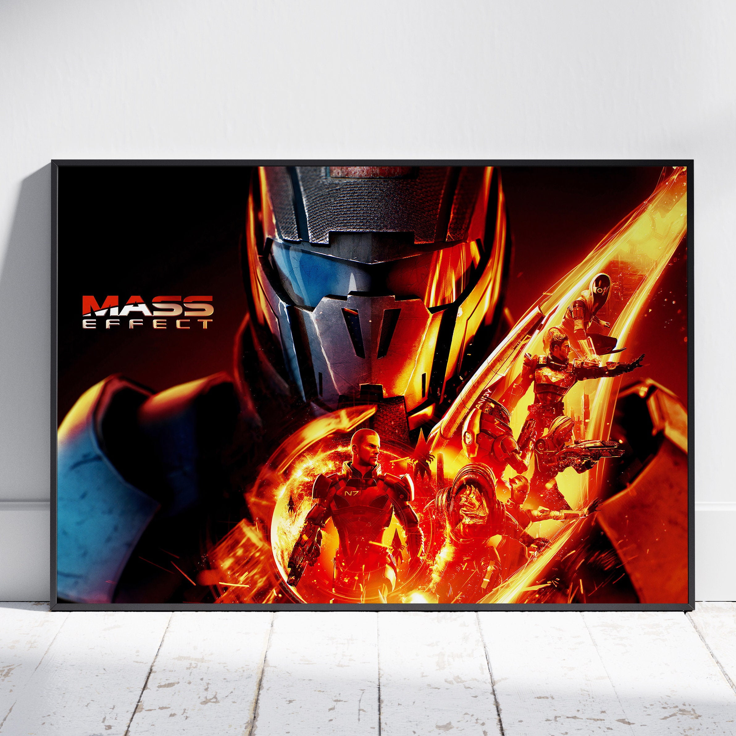 POSTER Mass Effect Poster, Commander Shepard Wall Art, Game Poster Gift ...