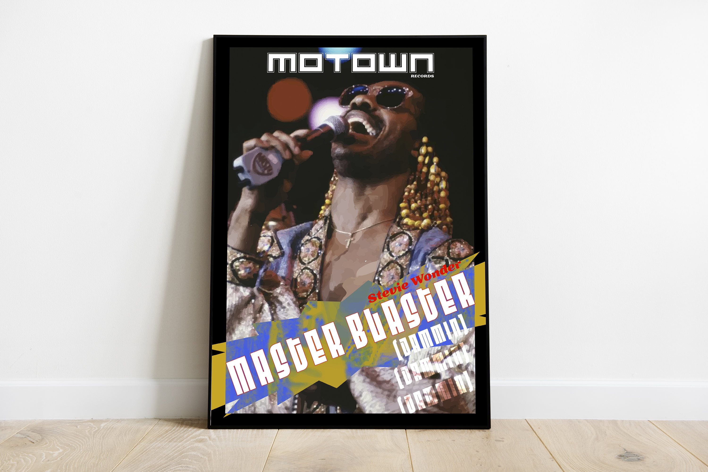 POSTER Master Blaster Stevie Wonder Inspired Wall Art Vector Poster ...