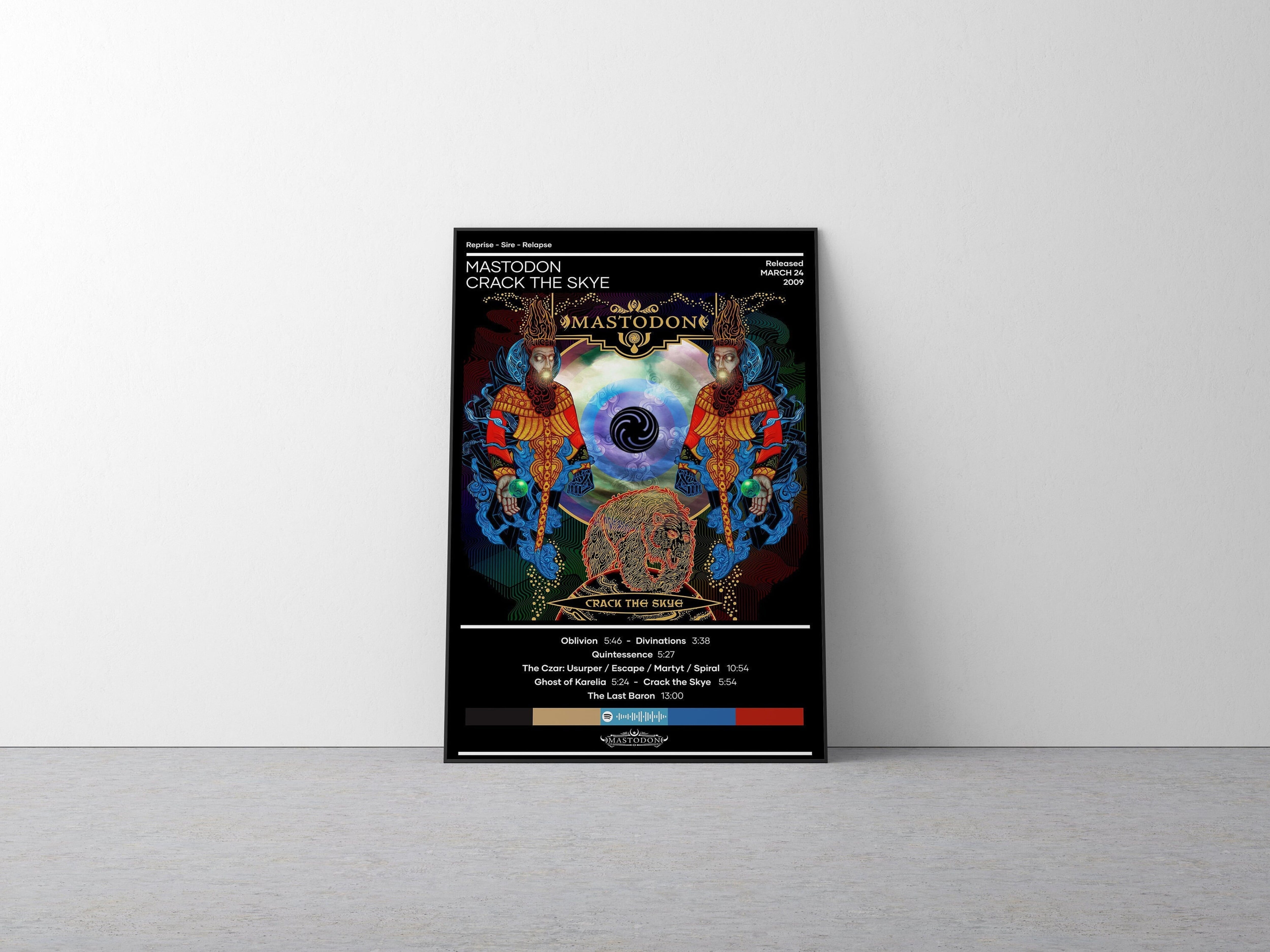 POSTER Mastodon Poster | Crack the Skye Poster | Metal Music Poster ...