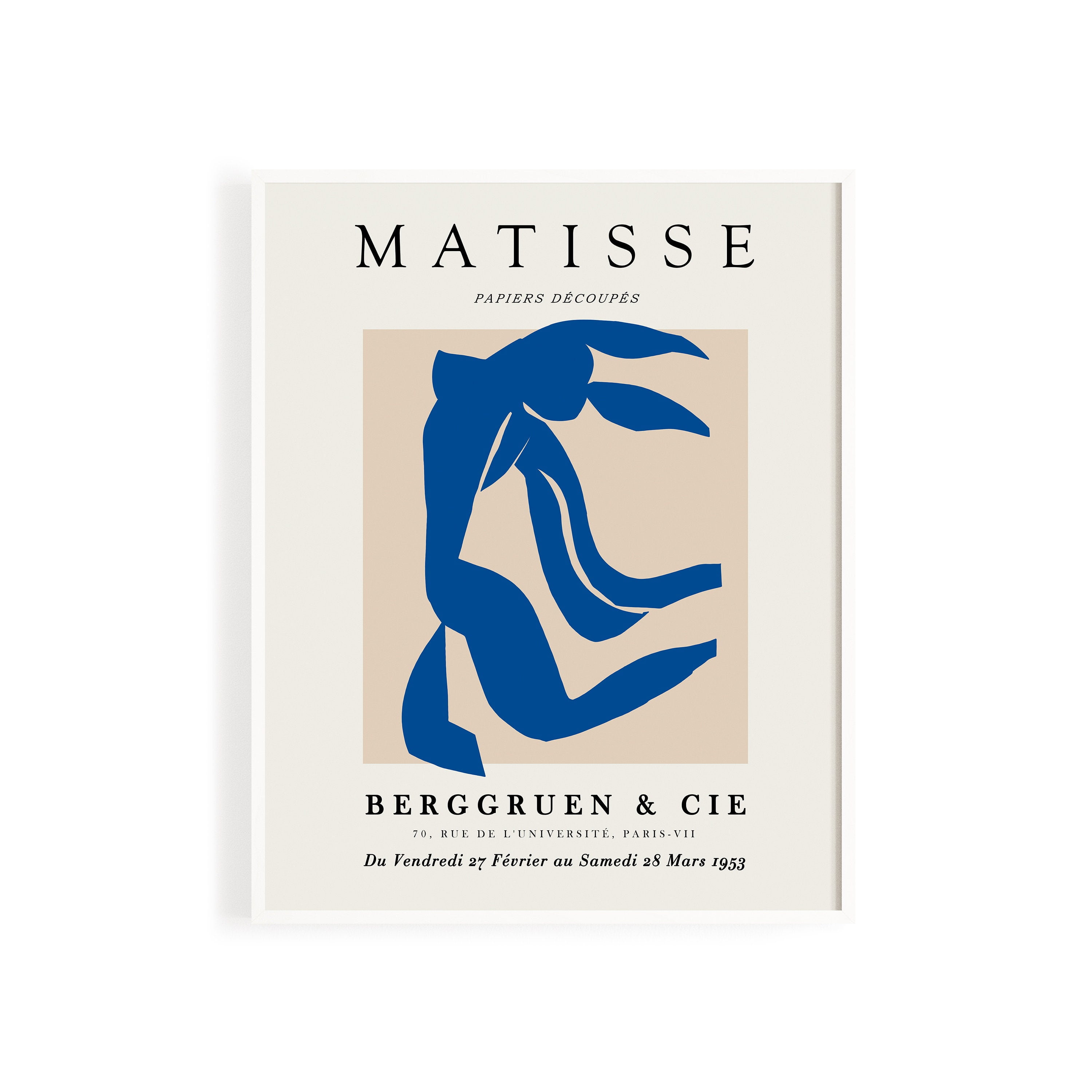 POSTER Matisse, Blue Woman Poster 1953 | The Flowing Hair, Matisse ...