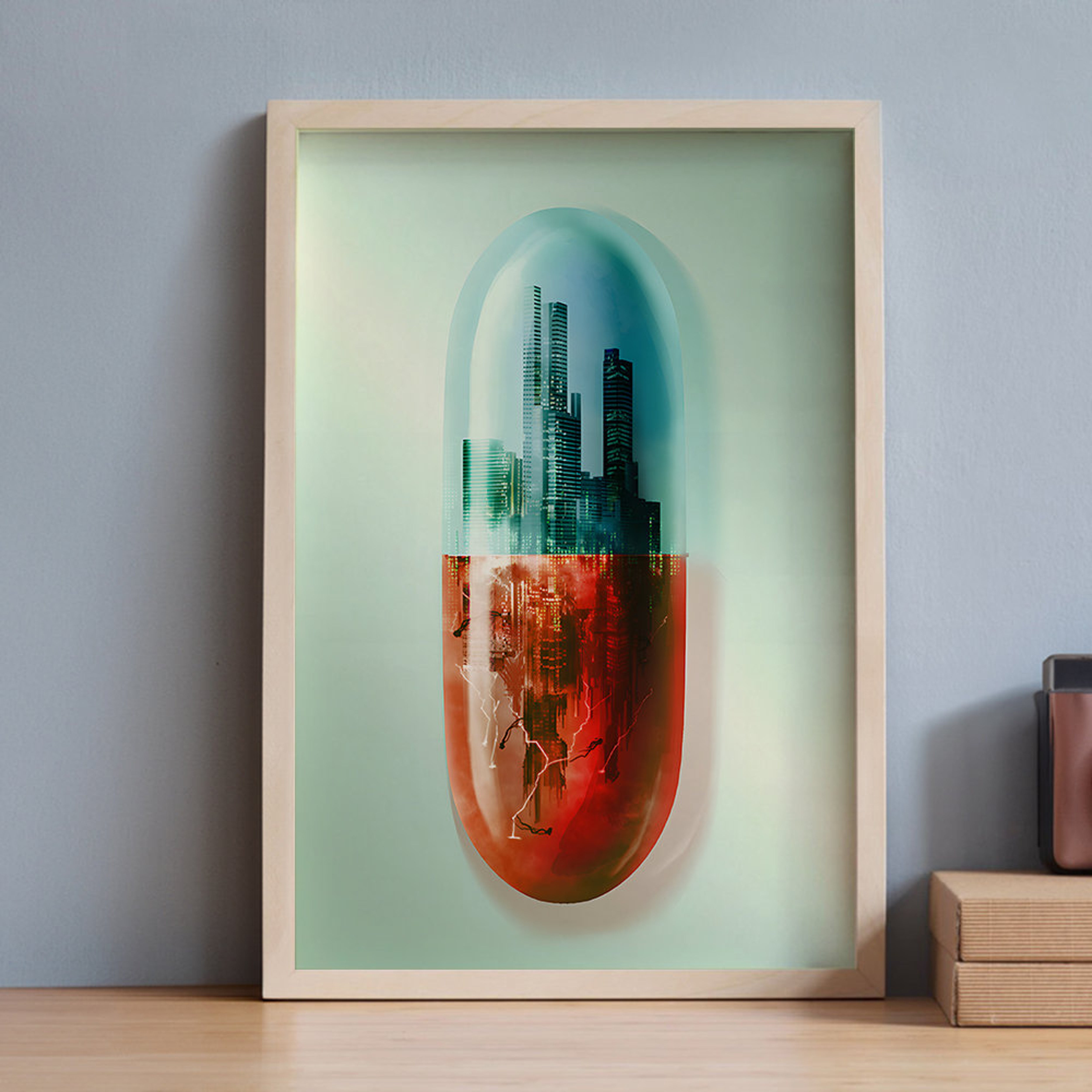 POSTER Matrix Movie Poster, Red & Blue Pill Neo, Morpheus Keanu Reeves ...