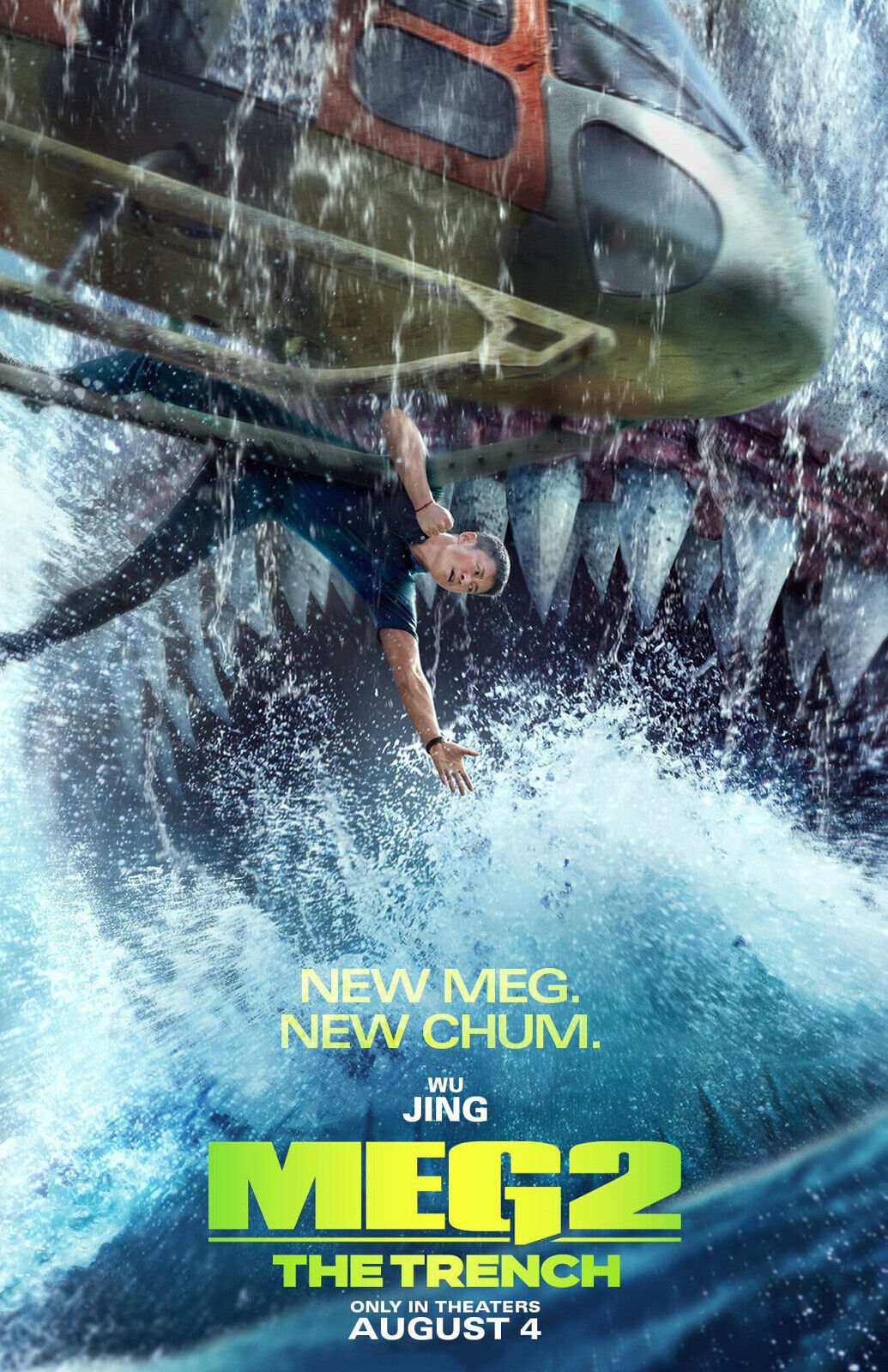 POSTER Meg 2 The Trench Film By Ben Wheatley 2023 Actor Movie Poster-24x36-UNFRAMED - Walmart.com