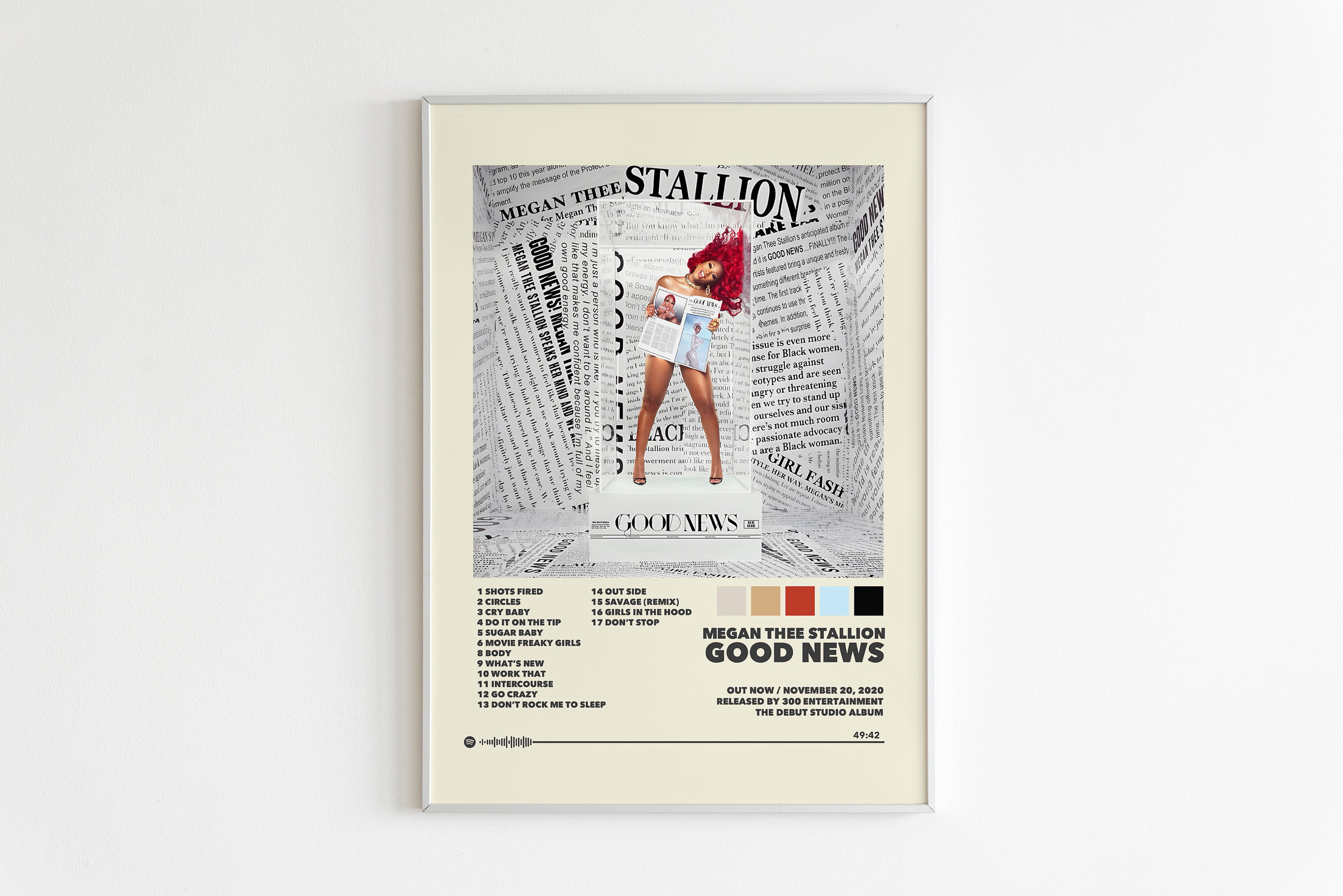 POSTER Megan Thee Stallion Posters, Good News Poster, Good News, Album ...