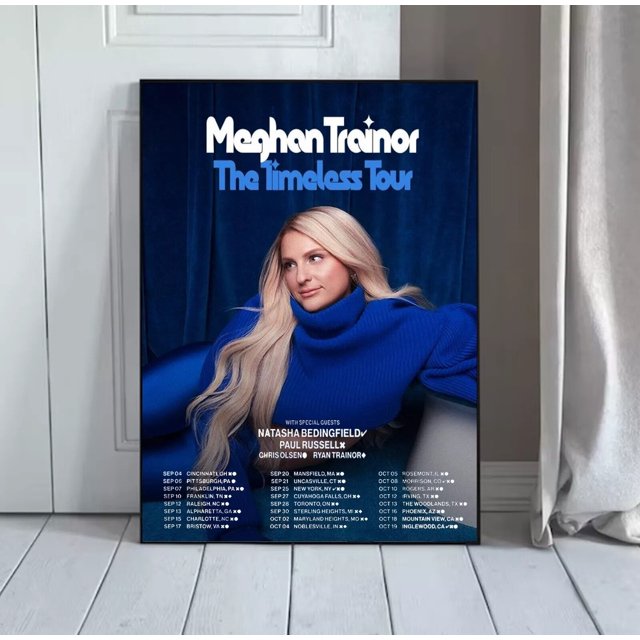 POSTER Meghan Trainor The TIMELESS Tour 2024 Poster-12x18-UNFRAMED ...