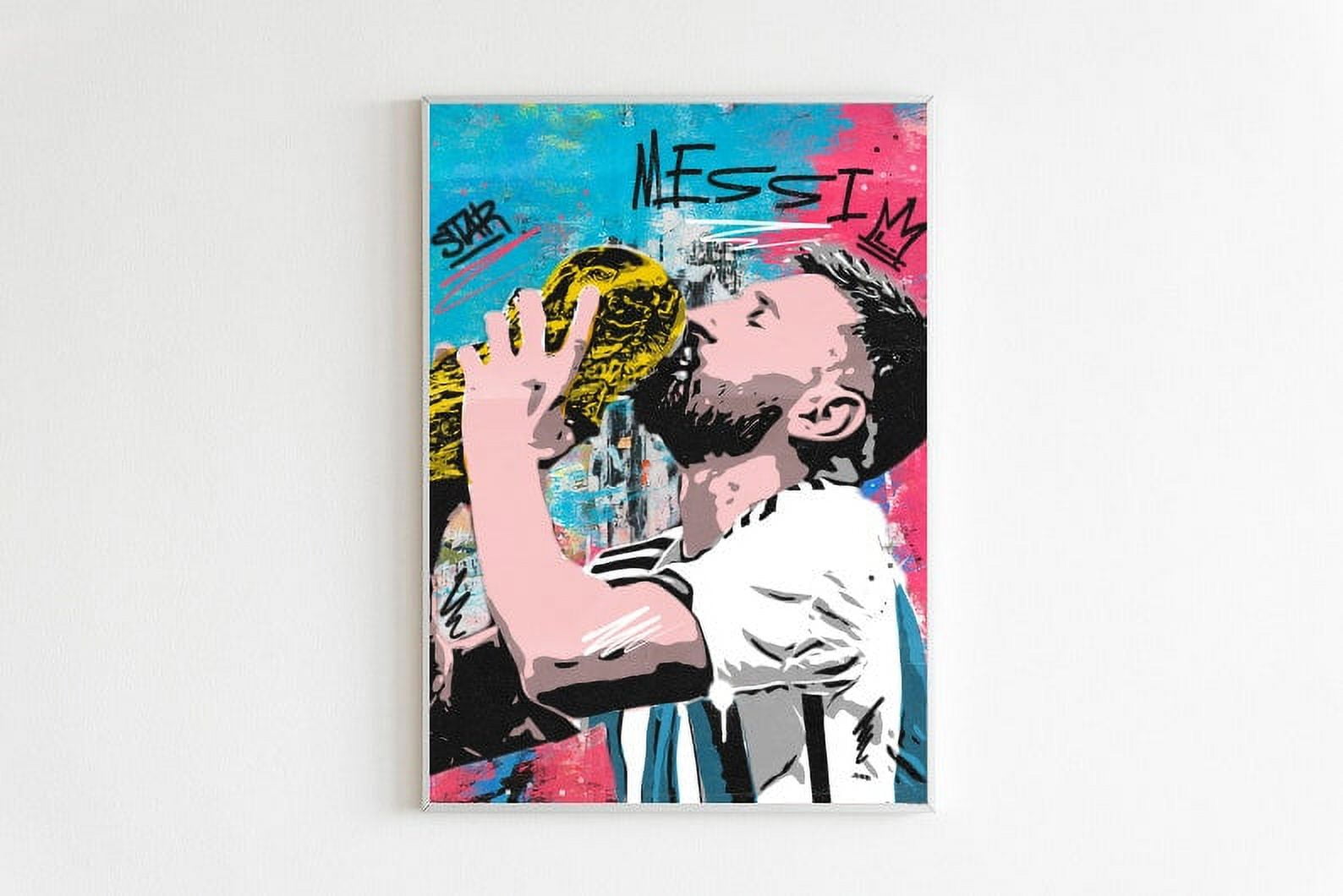 POSTER Messi Poster Art, Lionel Messi, Living Room Decor, Home Decor ...