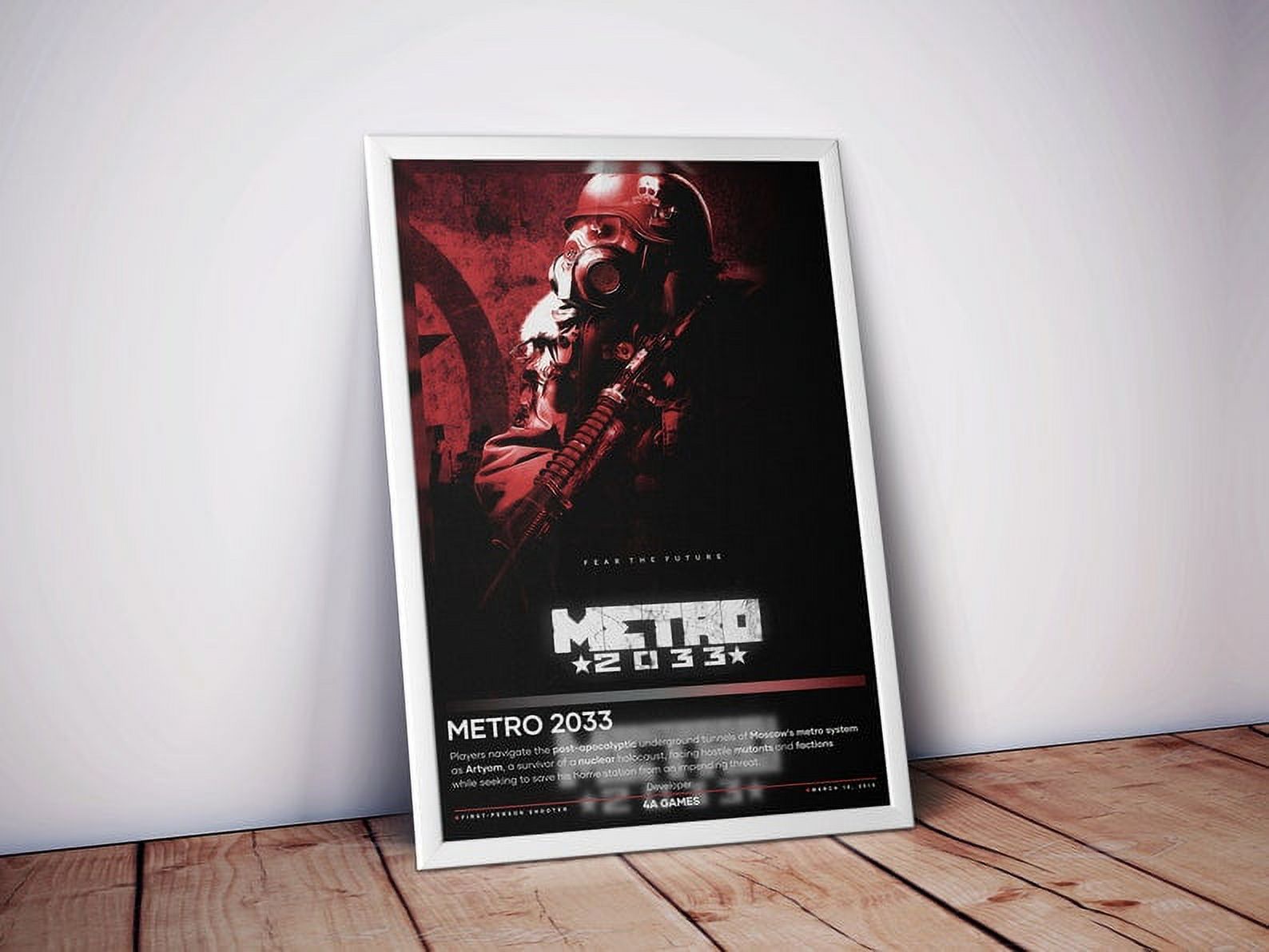 POSTER Metro 2033 Poster, Gaming Poster, Video Game Posters, High ...