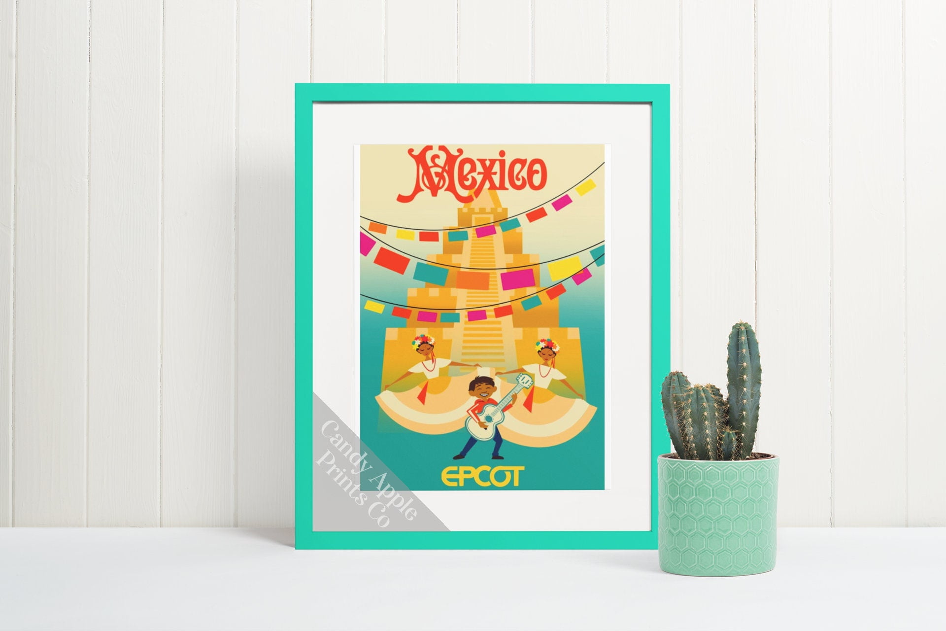 POSTER Mexican Pavilion Print - For fans of Epcot Center, Epcot World ...