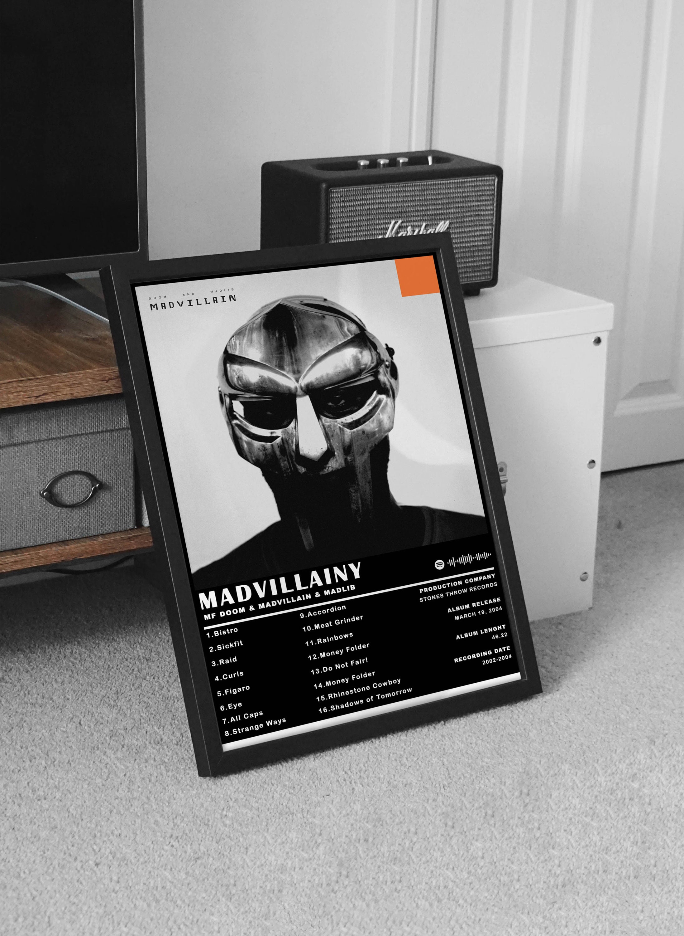 POSTER Mf Doom Print, Mf Doom Gift Poster, Mf Doom Album High Quality ...