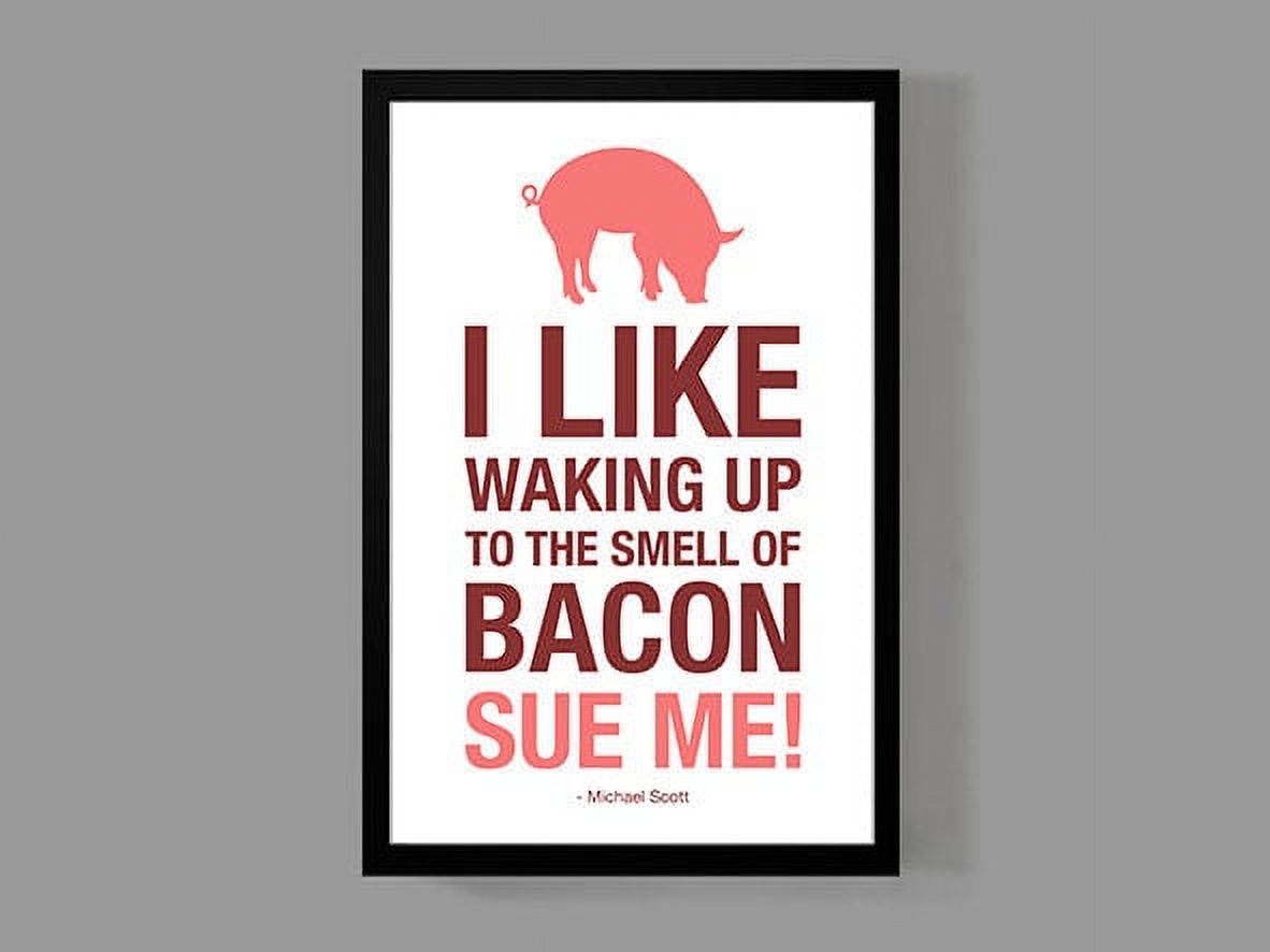 POSTER Michael Scott Quote - The Office Poster - Bacon Poster, Funny ...