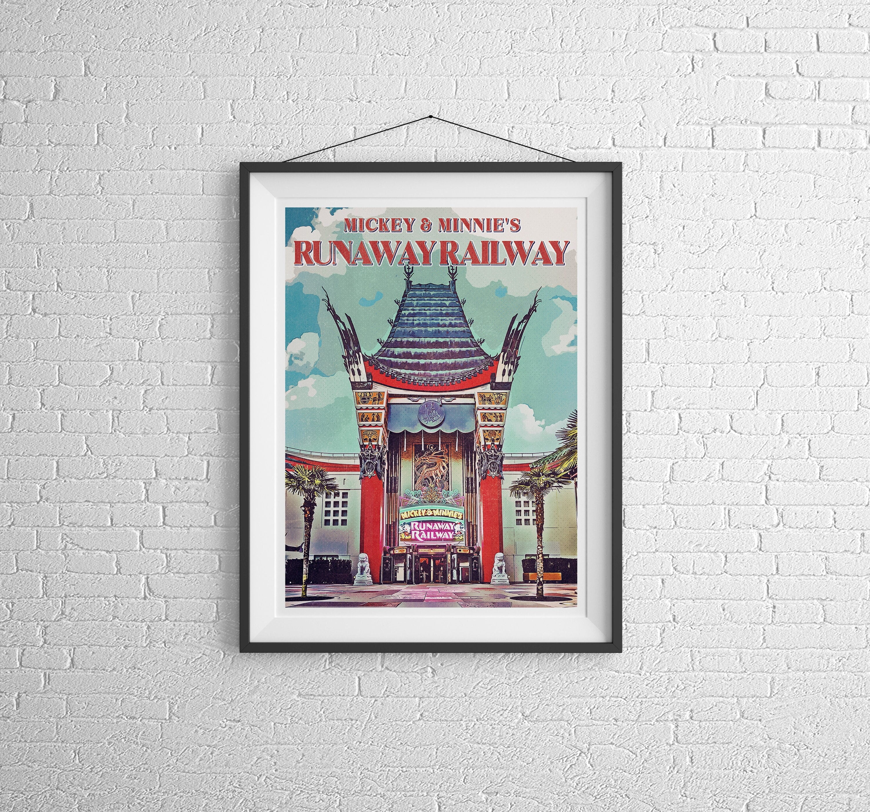 POSTER Mickey And Minnie's Runaway Railway, Retro Disney Print, Retro Poster, Walt Disney World ...