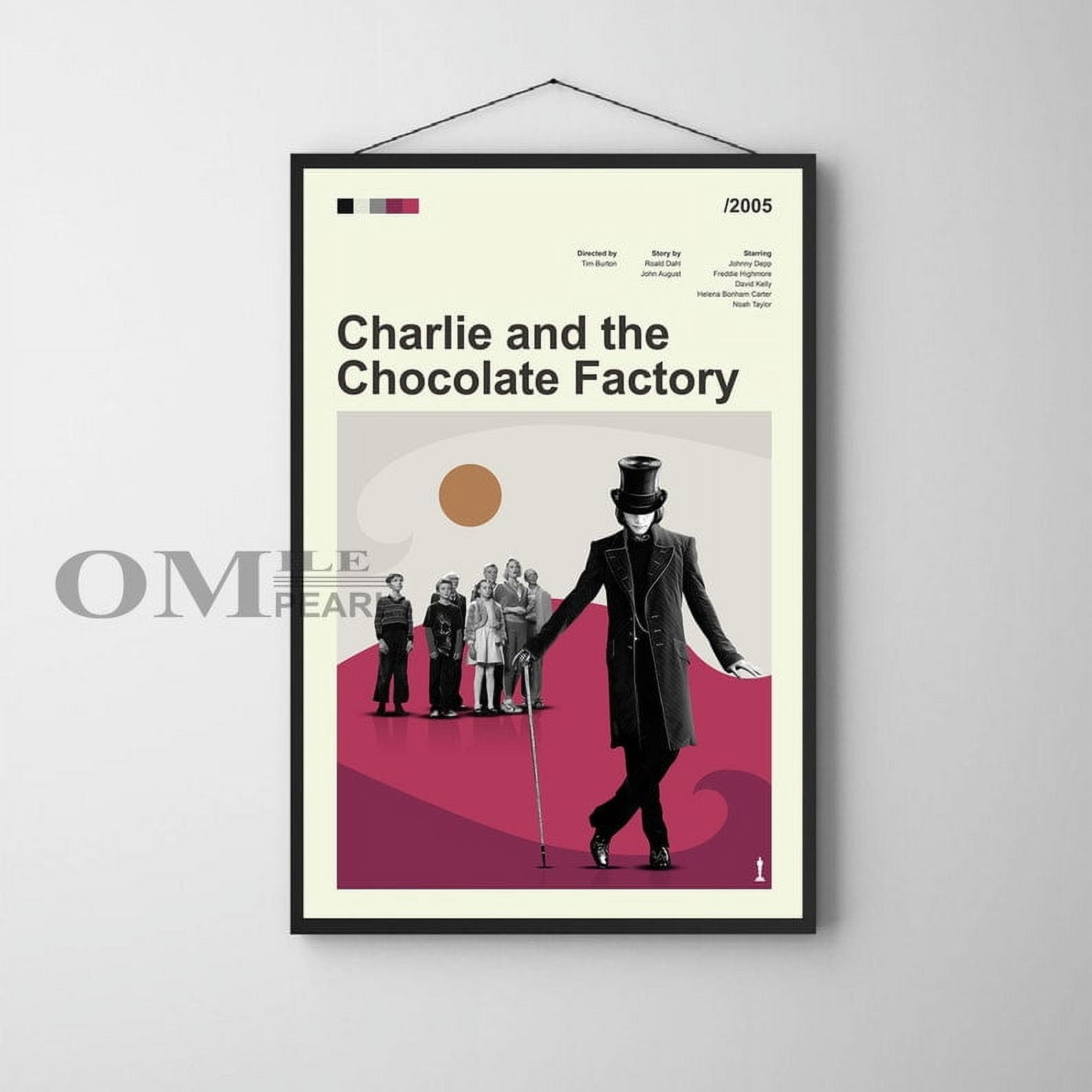 POSTER Mid Century Modern Charlie and the Chocolate Factory Movie ...