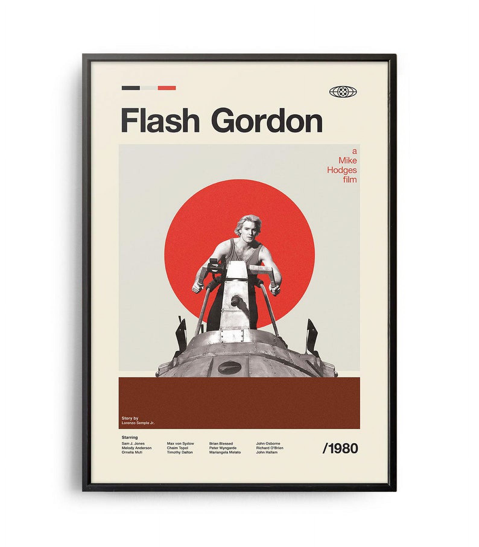 POSTER Mid Century Modern Flash Gordon Posters, Retro Movie Print ...