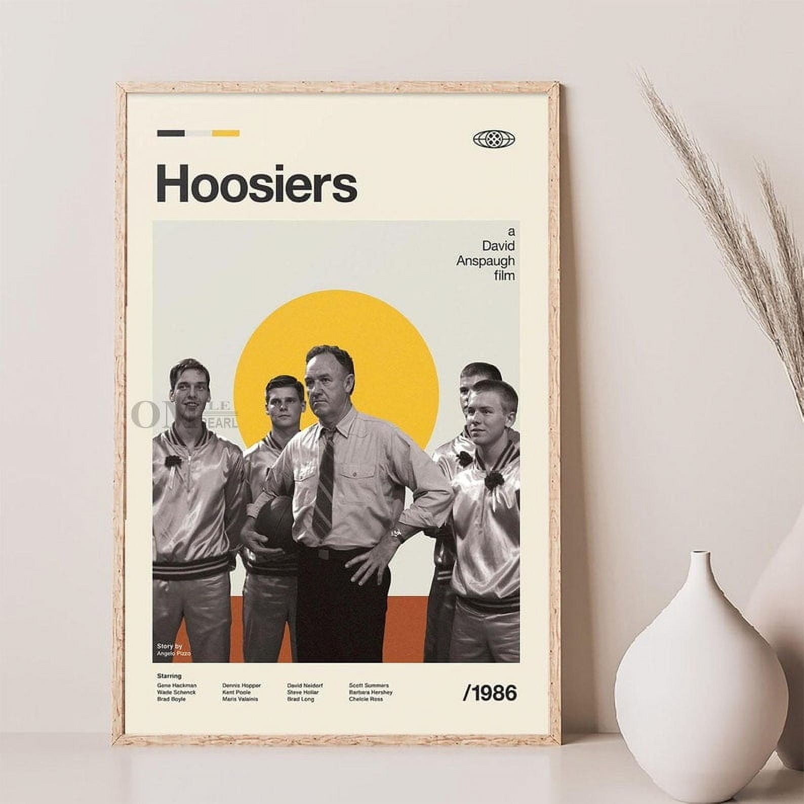 POSTER Mid Century Modern Hoosiers Posters, Retro Movie Print, Modern ...