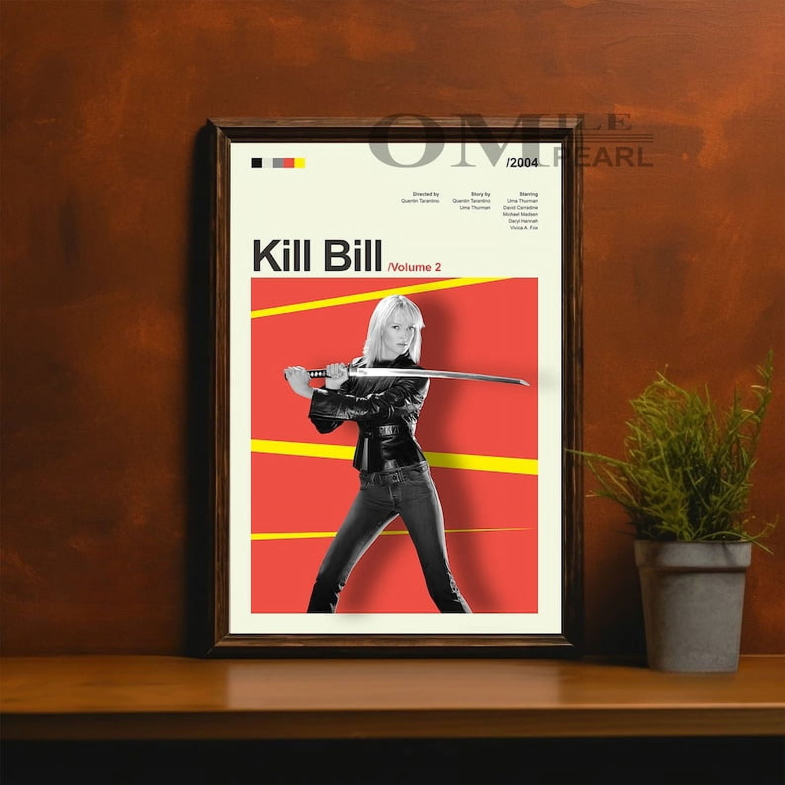 POSTER Mid Century Modern Kill Bill Vol 2 Movie Poster, Retro Movie ...