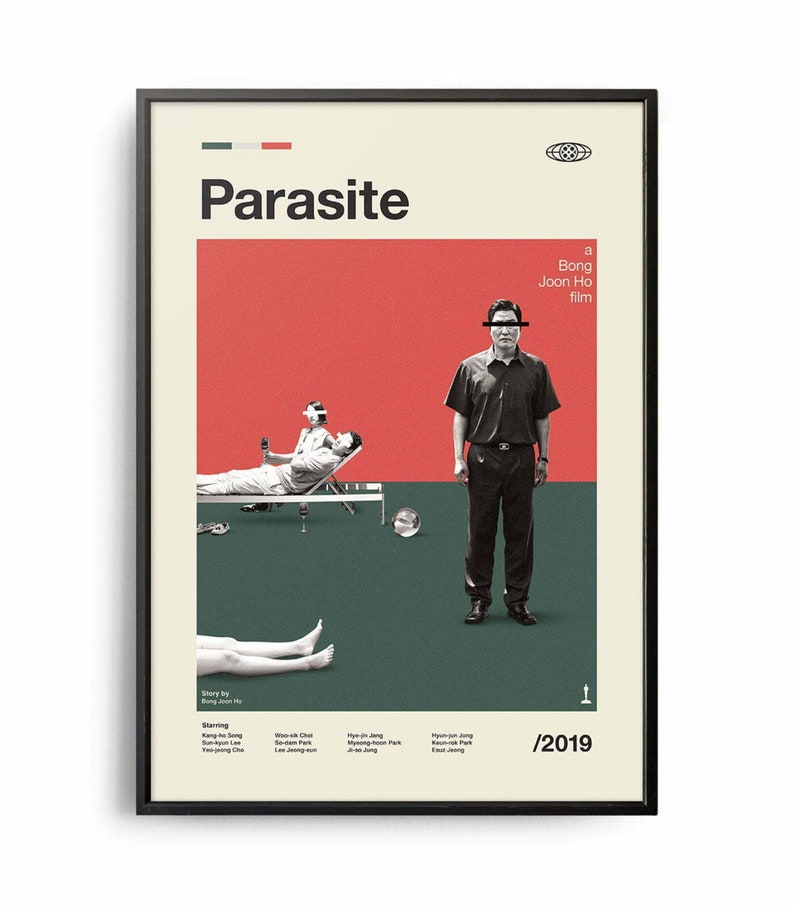 POSTER Mid Century Modern Parasite Posters, Retro Movie Print, Modern Vintage Movie Poster ...