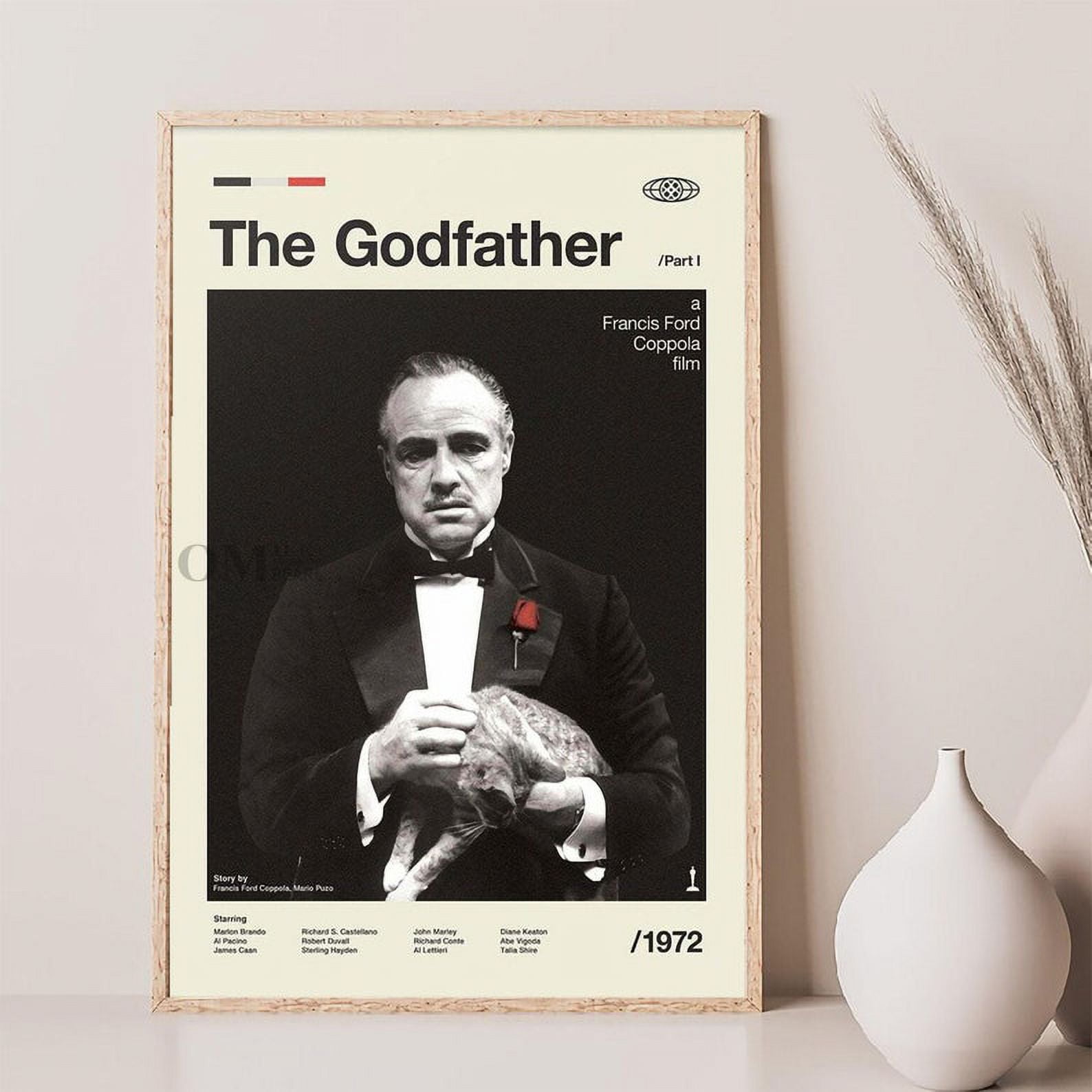POSTER Mid Century Modern The Godfather Posters, Retro Movie Print ...