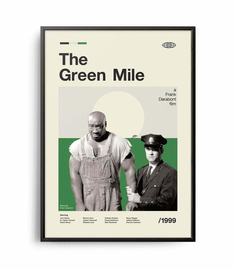 POSTER Mid Century Modern The Green Mile Posters, Retro Movie Print ...