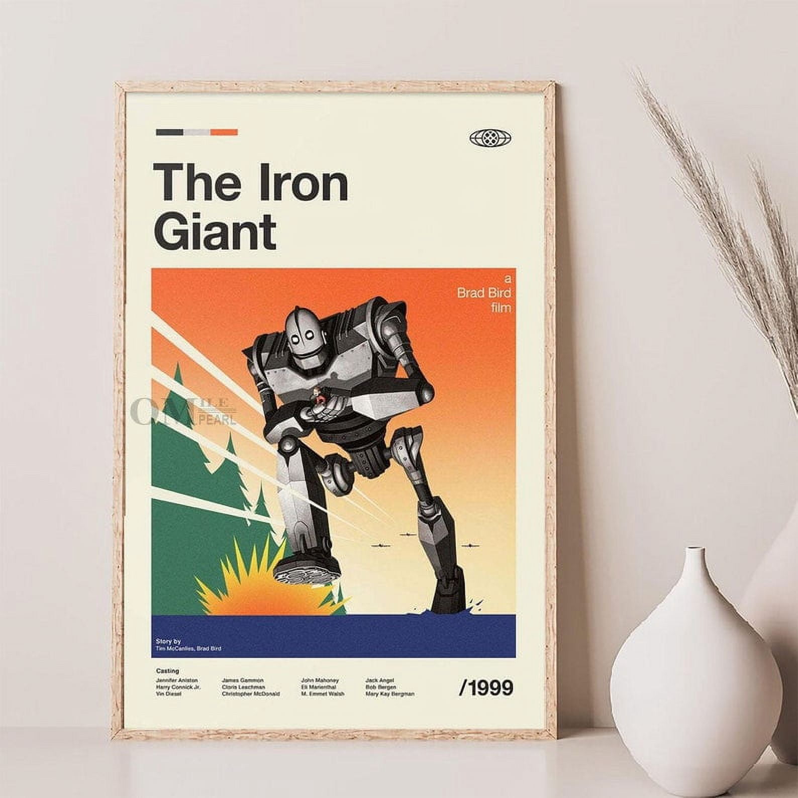 POSTER Mid Century Modern The Iron Giant Posters, Retro Movie Print ...