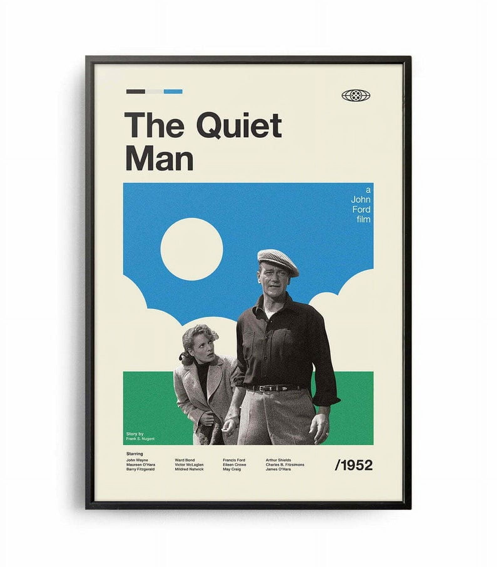 POSTER Mid Century Modern The Quiet Man Posters, Retro Movie Print ...