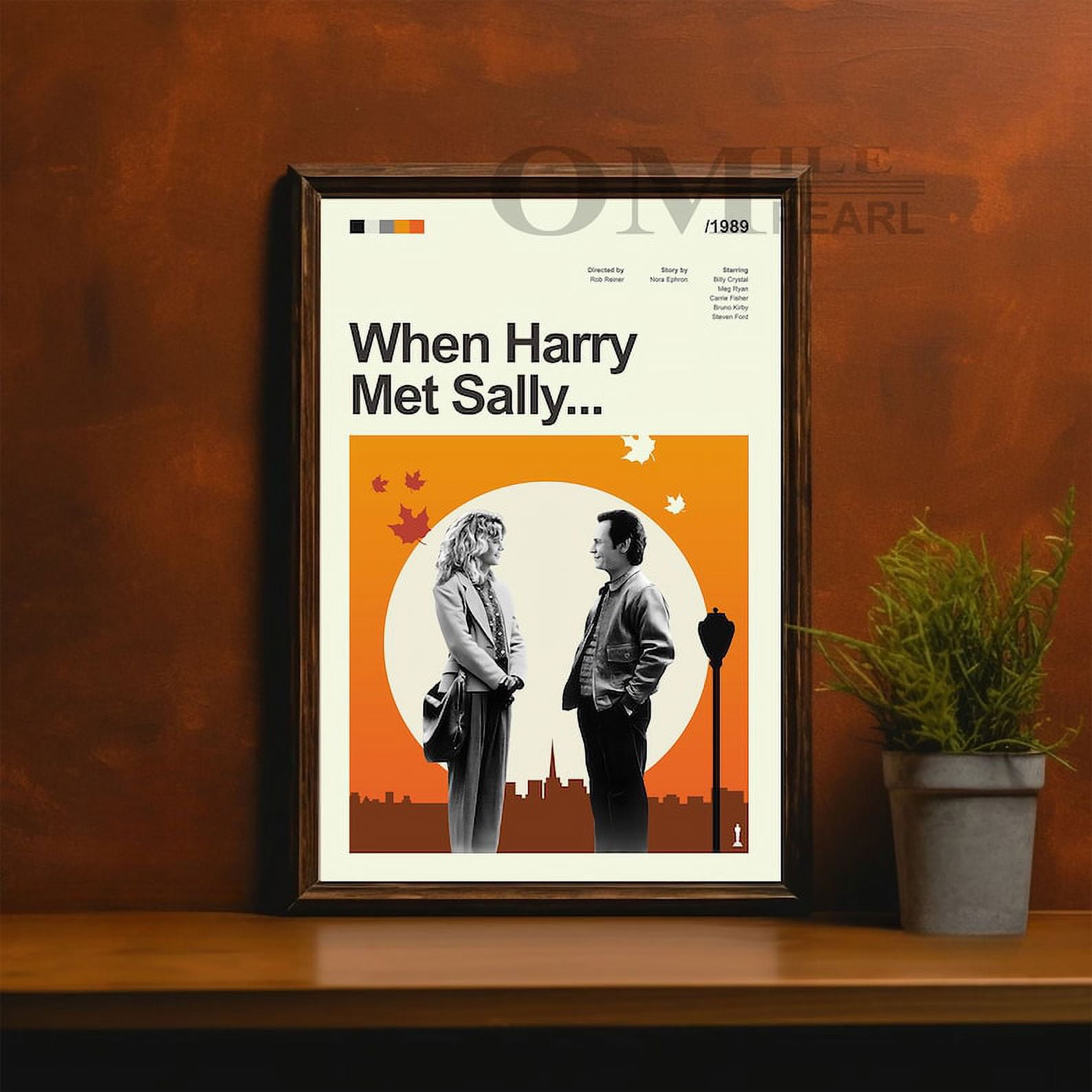 POSTER Mid Century Modern When Harry Met Sally Movie Poster, Retro Movie Print, Modern Vintage ...