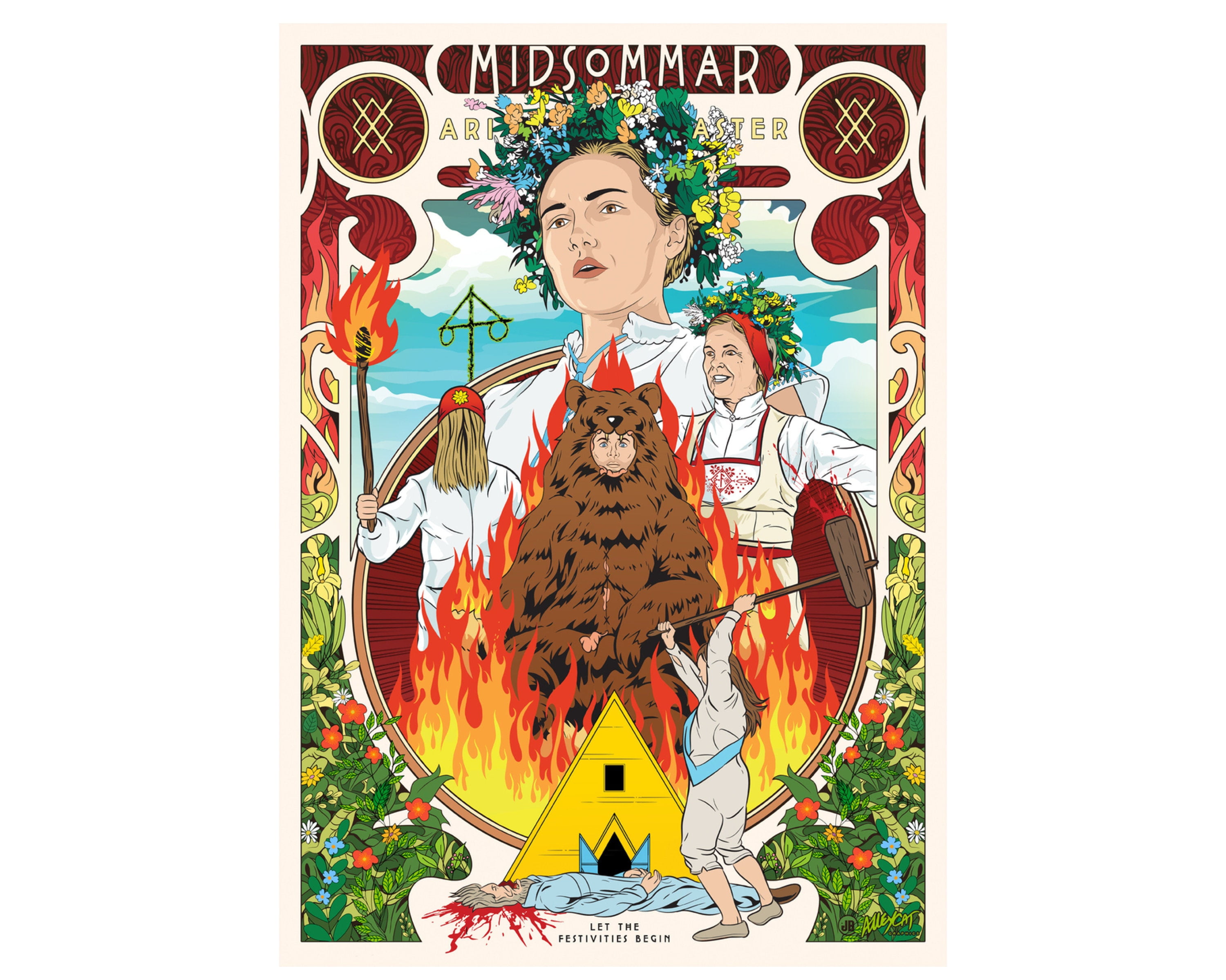 POSTER Midsommar Horror Print Alternative Movie Poster-UNFRAMED ...