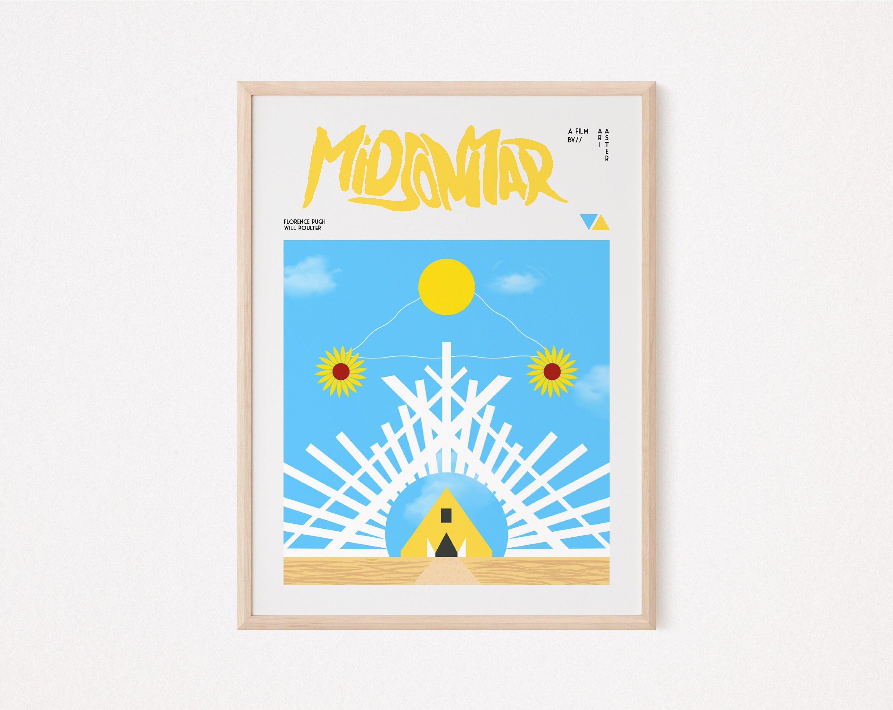 POSTER Midsommar Minimalist Movie Poster | Ari Aster | A24 Films-UNFRAMED - Walmart.com