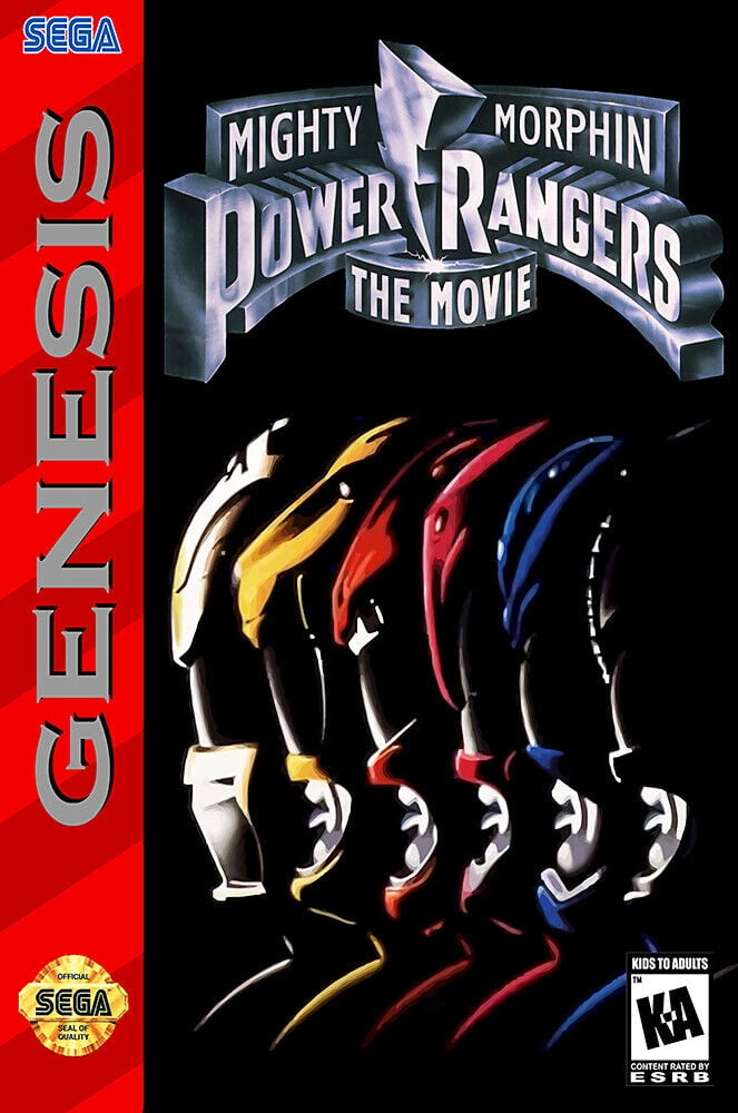 POSTER Mighty Morphin Power Rangers The Movie Sega Genesis BOX ART ...