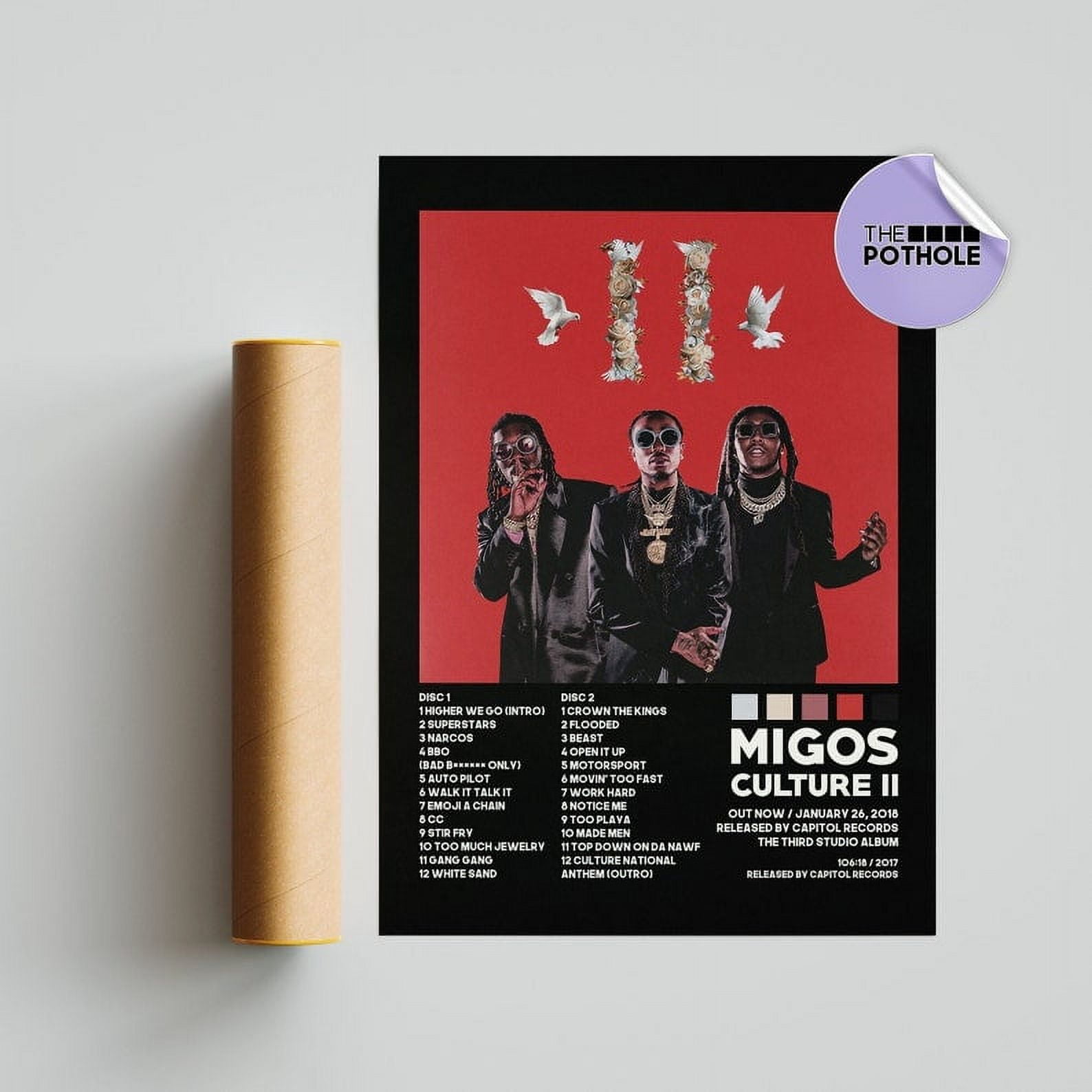 POSTER Migos Poster / Culture II Poster / Album Cover Poster Poster ...