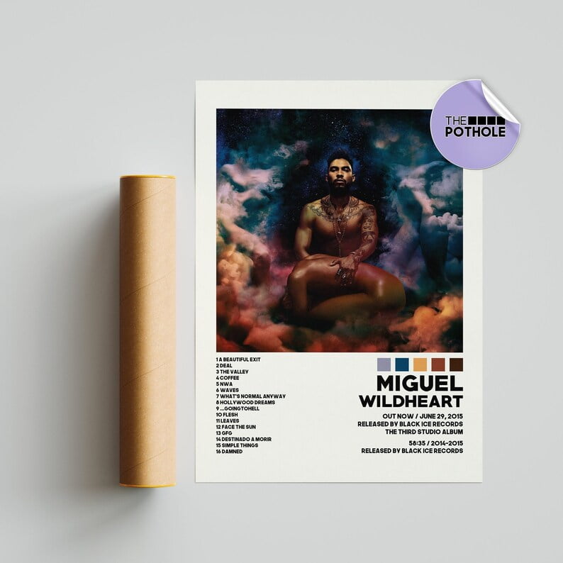 POSTER Miguel Posters / Wildheart(Deluxe) Poster / Album Cover Poster ...