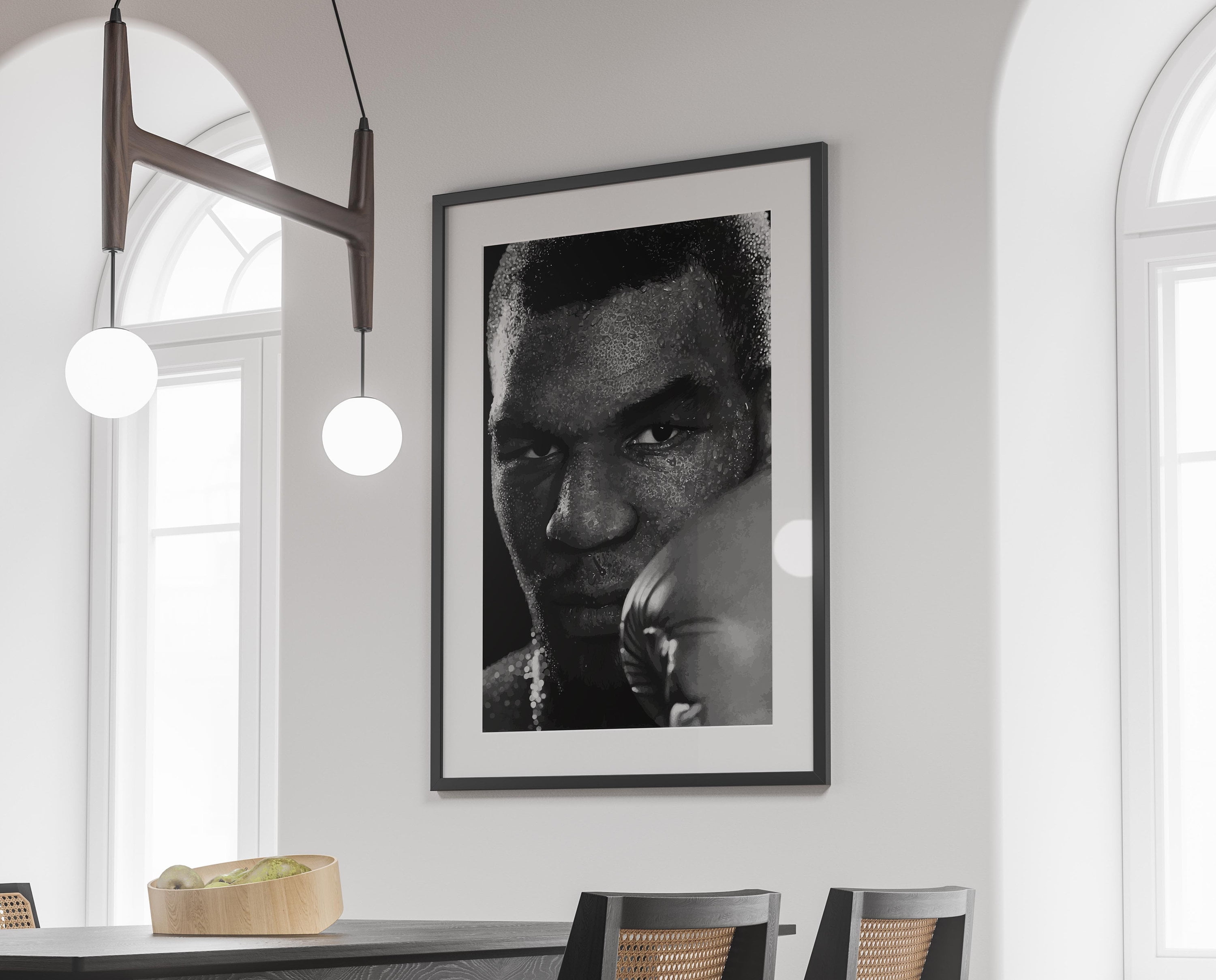 POSTER Mike Tyson Poster, Vintage Black And White Print, Boxing Poster, Mike Tyson Wall Art ...