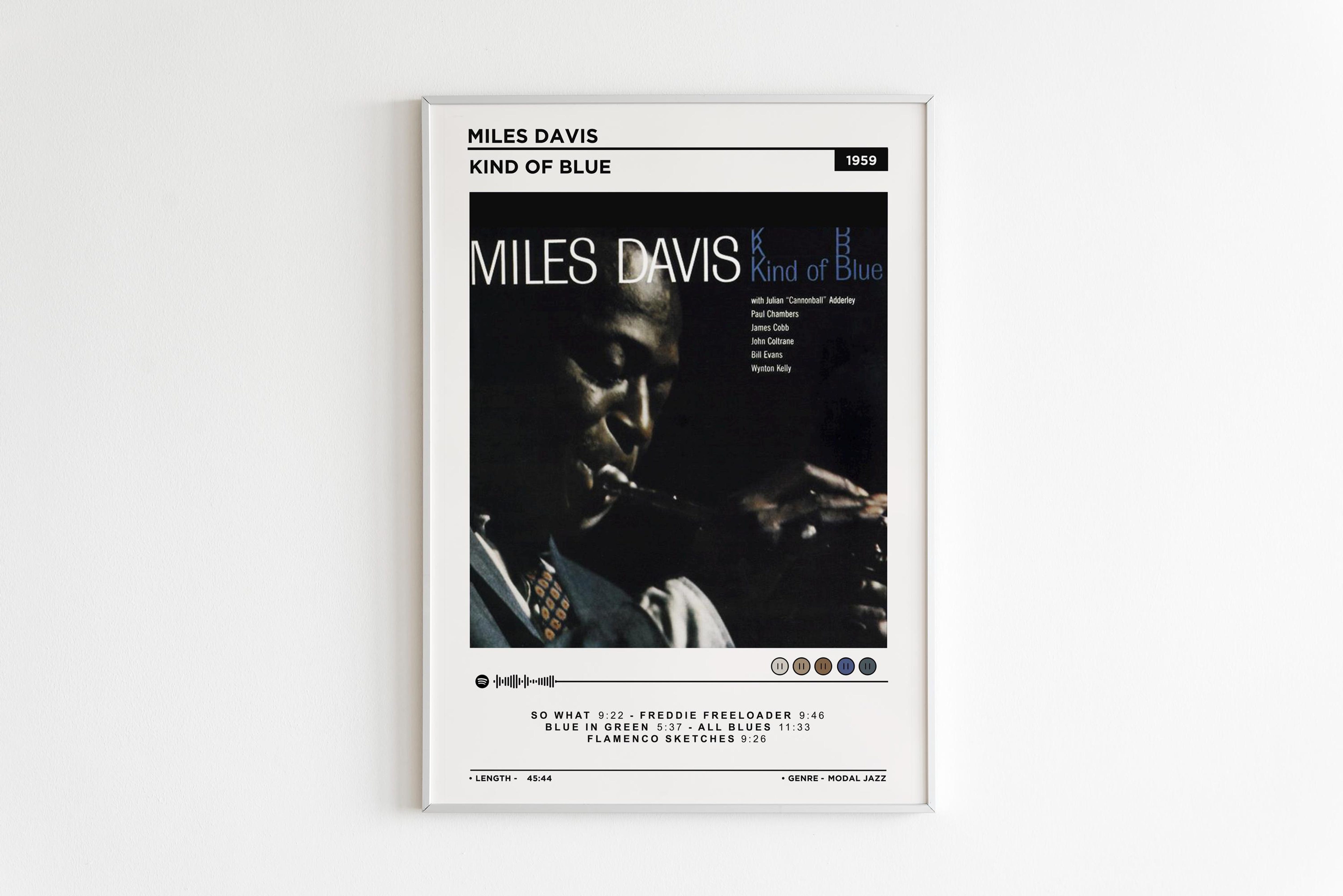 POSTER Miles Davis - Kind Of Blue Album Poster / Album Cover Poster ...