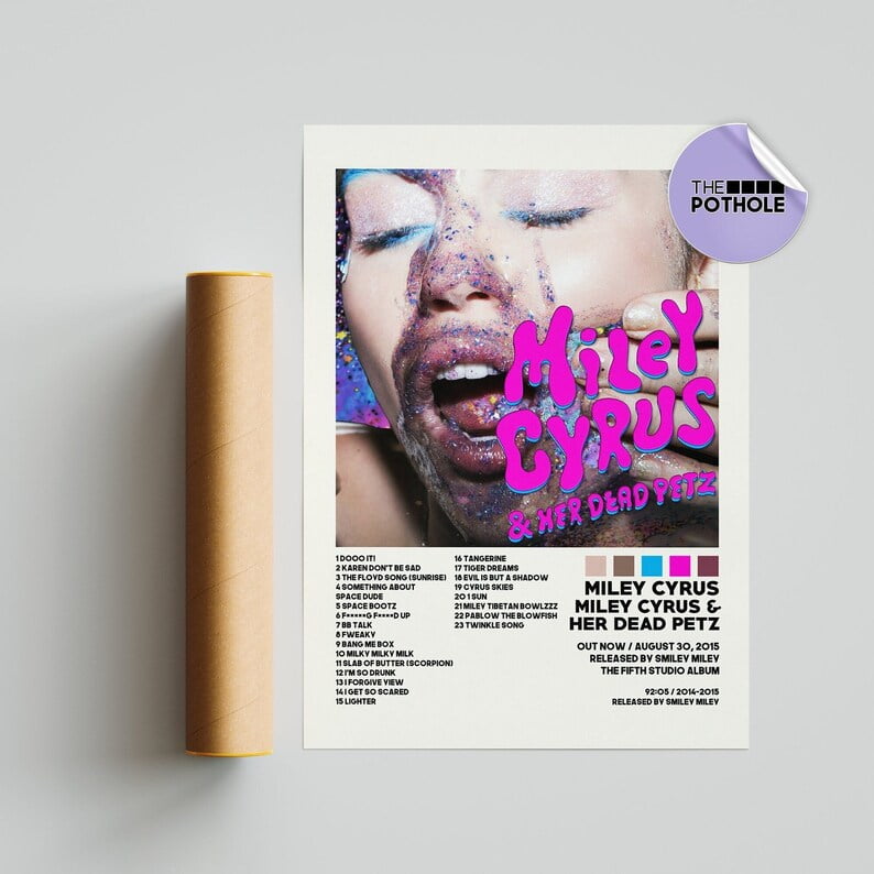 POSTER Miley Cyrus Posters / Miley Cyrus & Her Dead Petz Poster, Album ...