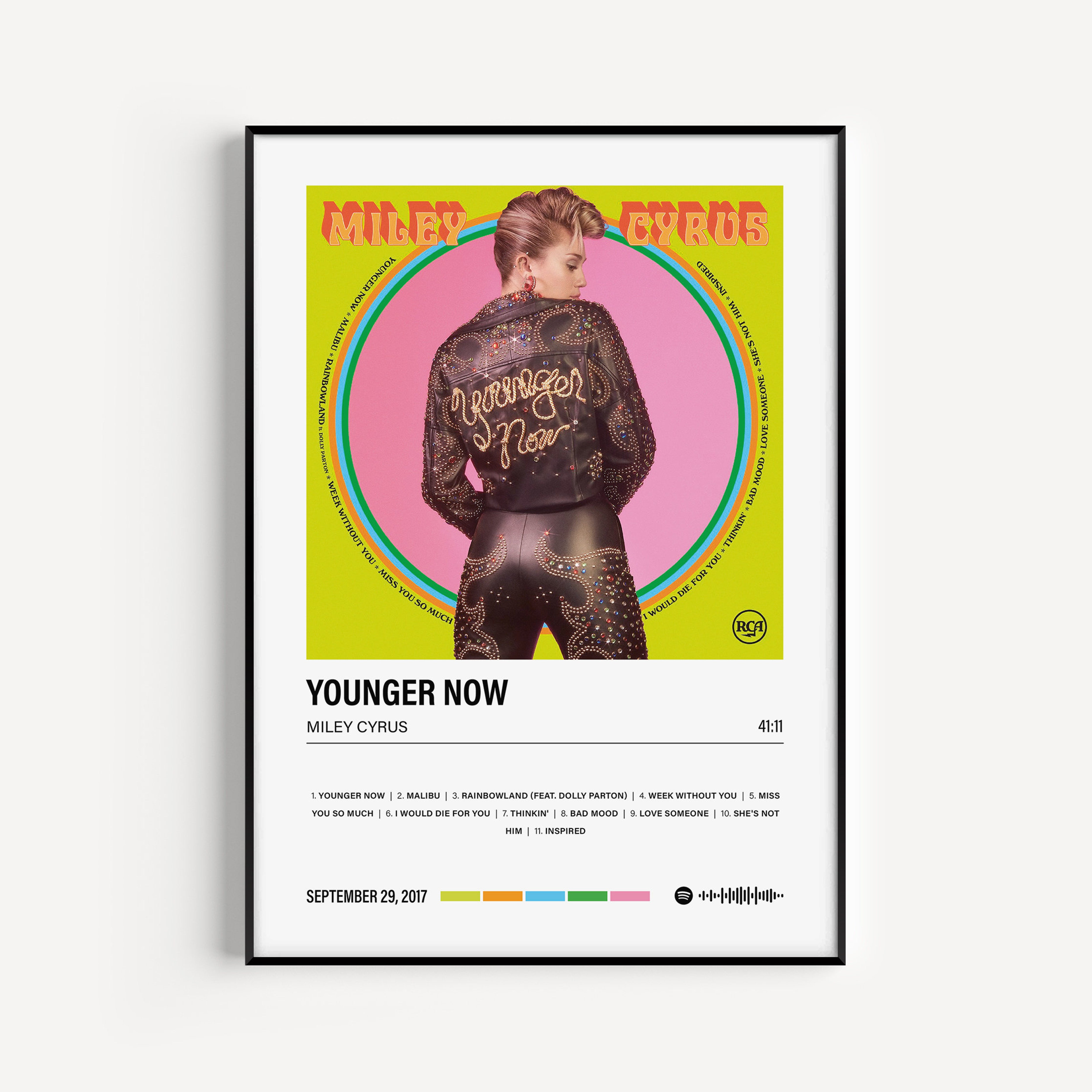 POSTER Miley Cyrus | Younger Now | Younger Now Tracklist | Miley Cyrus ...