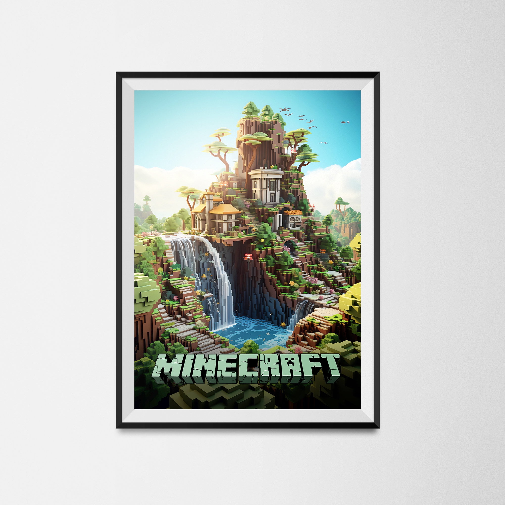 POSTER Minecraft Gaming Poster, Gamer gift HD Print- , Ideal for Game ...