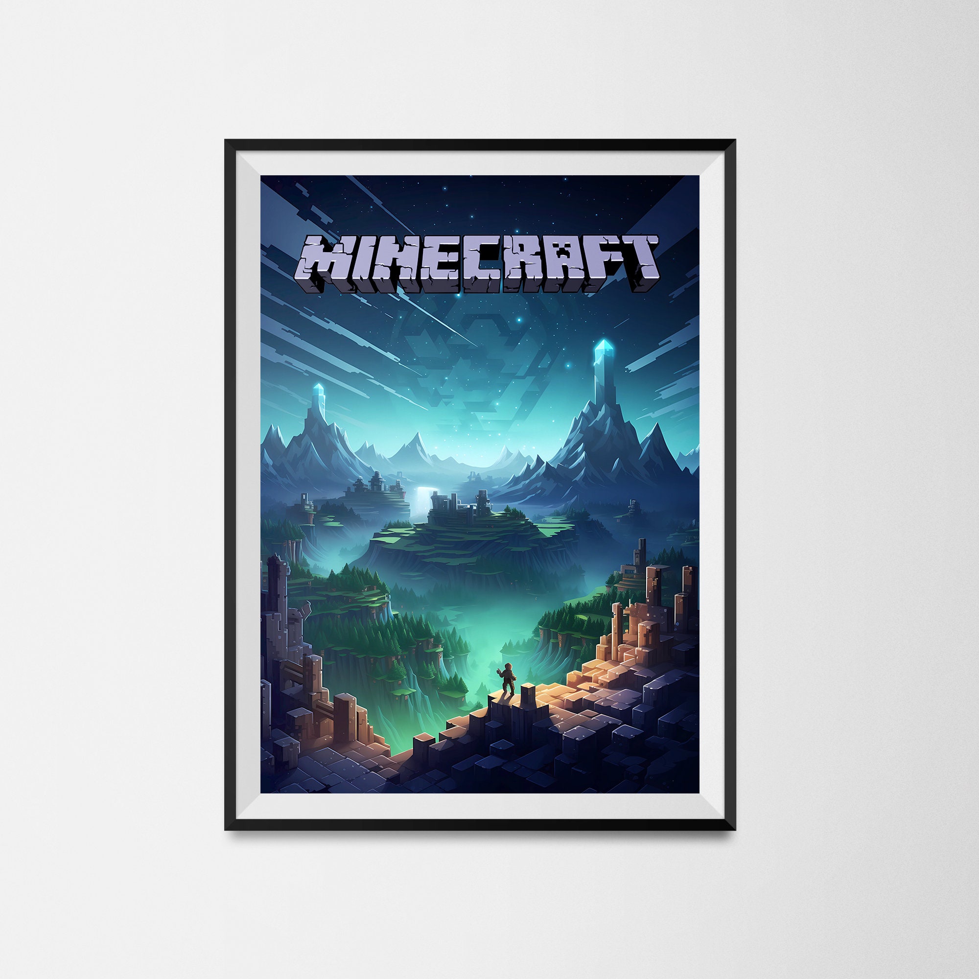 POSTER Minecraft Gaming Poster, Gamer gift HD Print- , Ideal for Game ...
