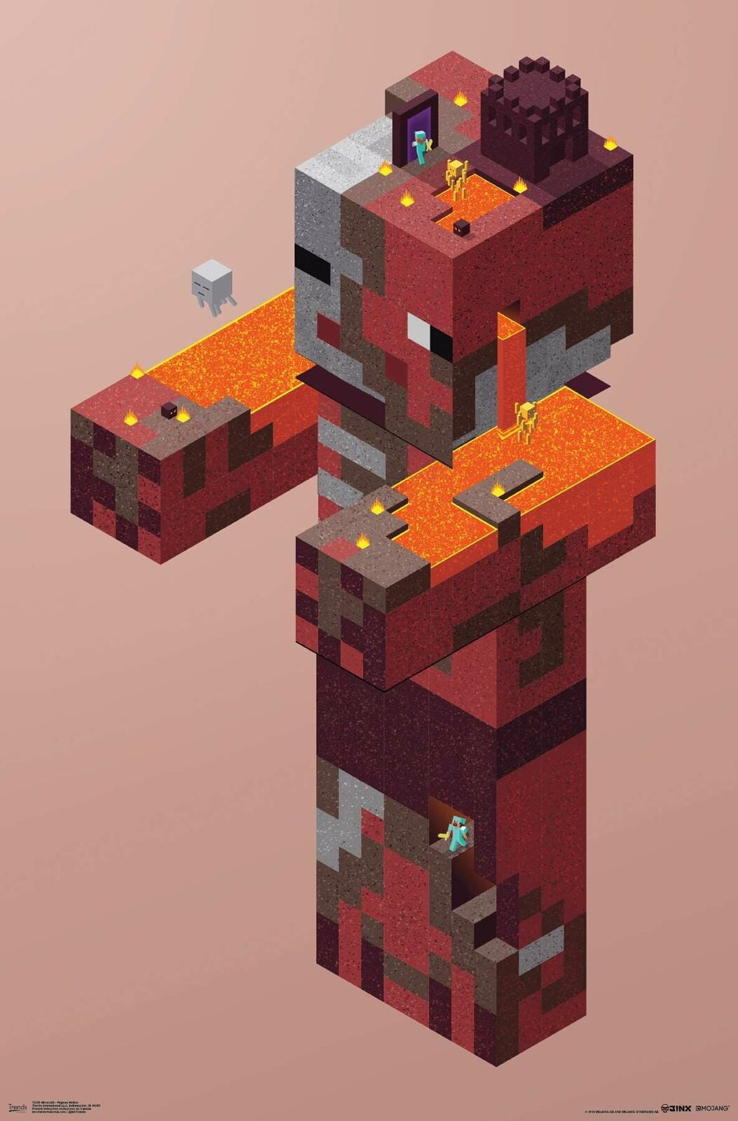 POSTER Minecraft - Pigman Nether Poster-12x18-UNFRAMED - Walmart.com