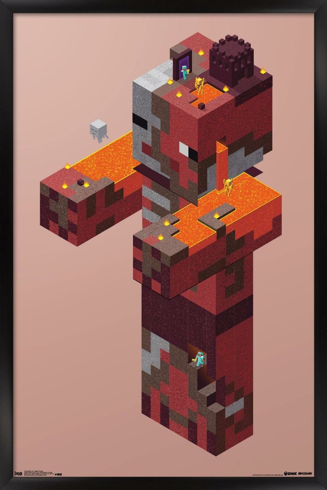 POSTER Minecraft - Pigman Nether Poster-12x18-UNFRAMED - Walmart.com