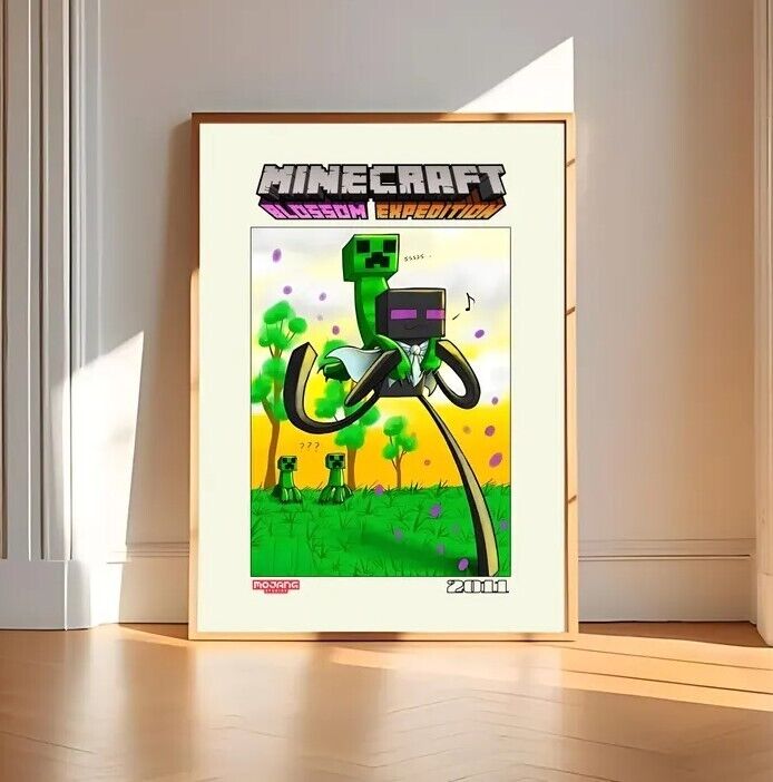 POSTER Minecraft Poster - Video Game Art - Gaming Room Wall Décor - Game Themed Print-12x18 ...