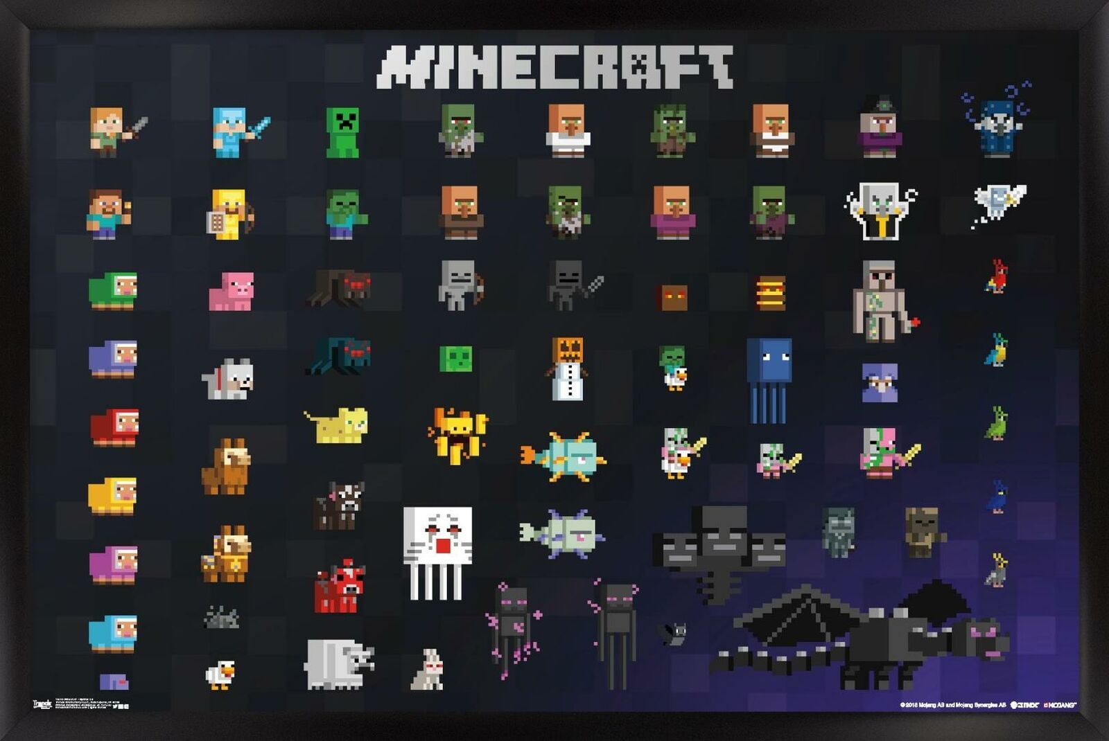 POSTER Minecraft - Sprites 2.0 Poster-24x36-UNFRAMED - Walmart.com